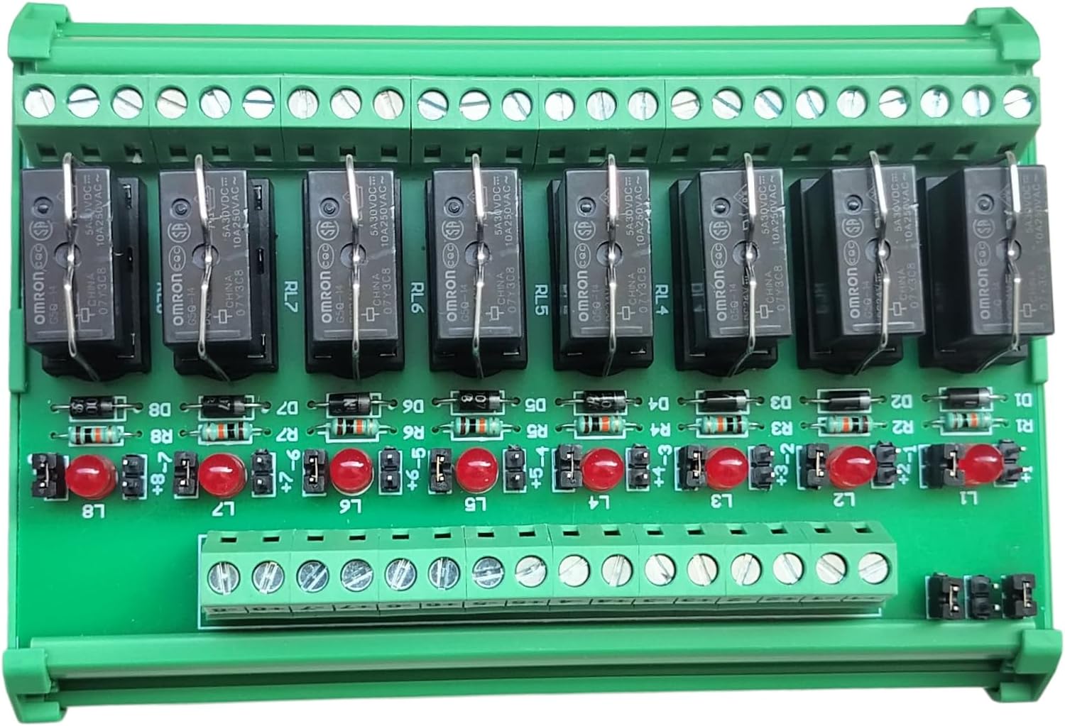 AUTORICH Relay Card OMRON 12Amp, 1 C/O 4 Channel,24V DC : Amazon.in ...