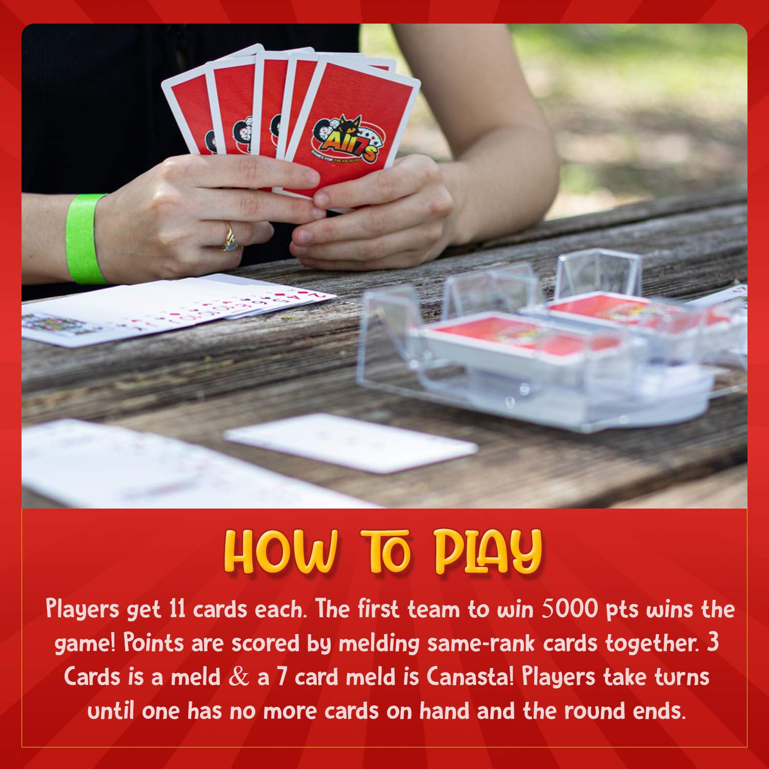 Canasta Playing Cards Game Set That Includes your Canasta Accessories ...