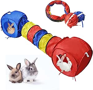 Amazon.com: MUYG Rabbit Tunnels,Large Rabbit Tunnels for Indoor Bunnies ...