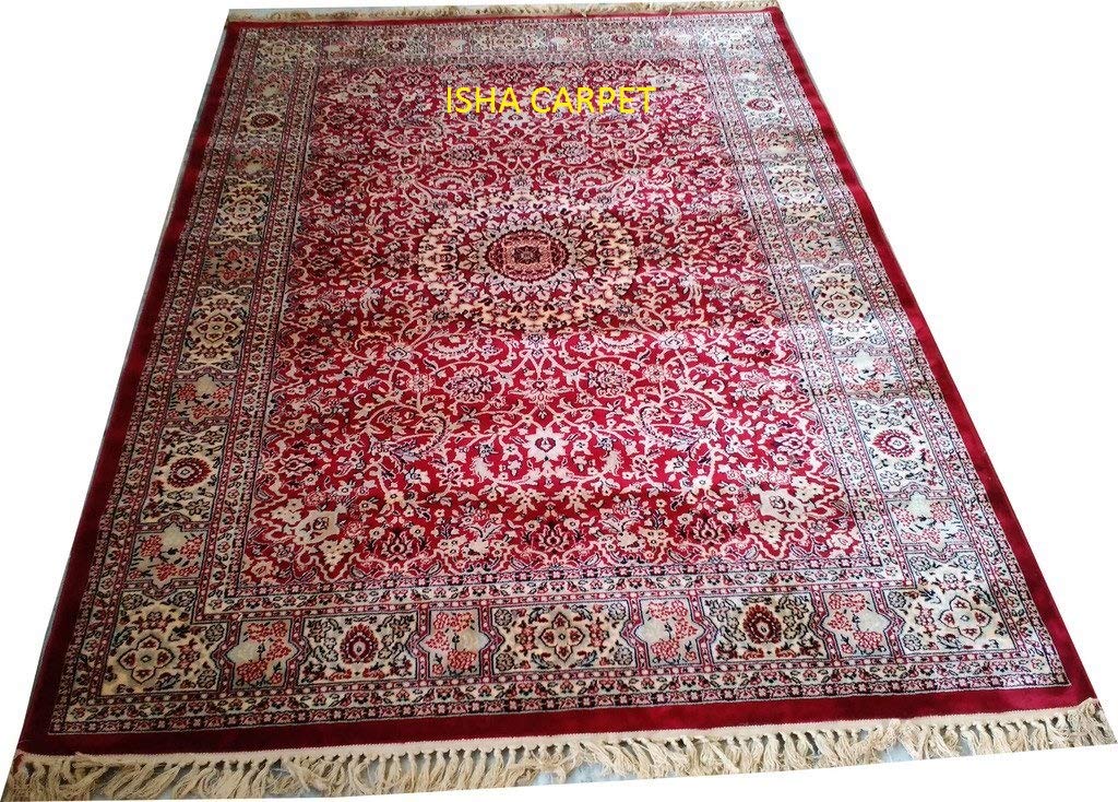 Buy Crown carpet Traditional Silk Carpet for Your Room Size Royal Look ...