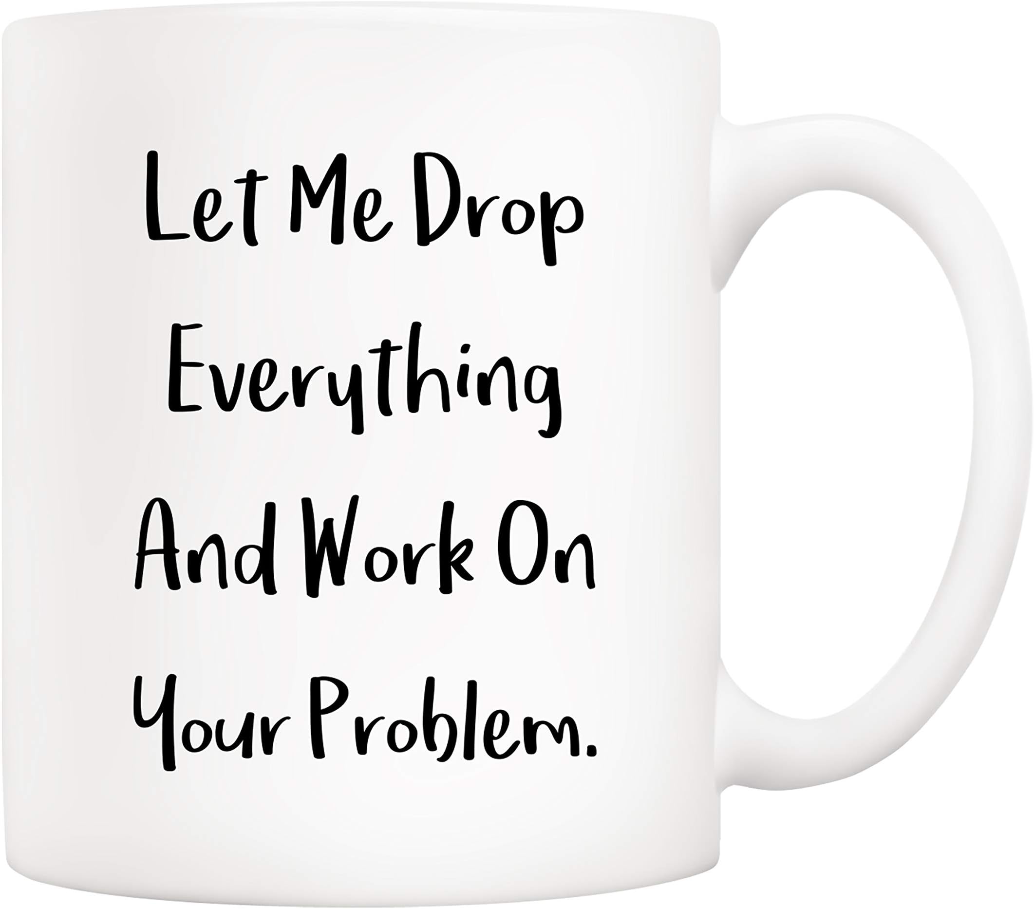 Amazon.com: Funny Guy Mugs Let Me Drop Everything & Work On Your ...