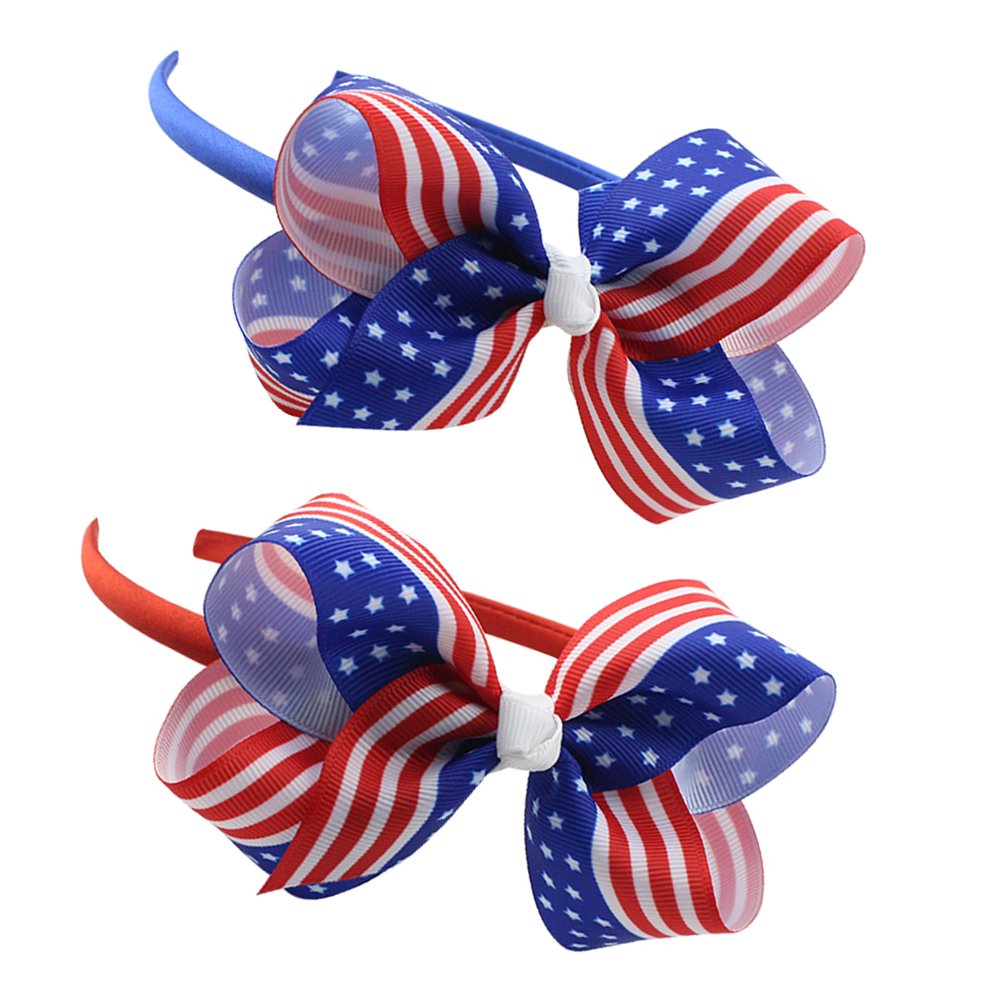 Snapklik.com : 4th Of July Headband,American Flag Bow Headband ...
