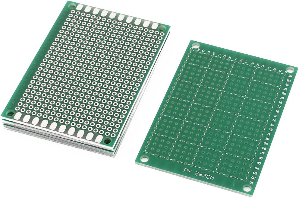 Amazon.com: Aexit 6pcs 7 Prototyping Boards x 5cm Hole Single Side PCB ...