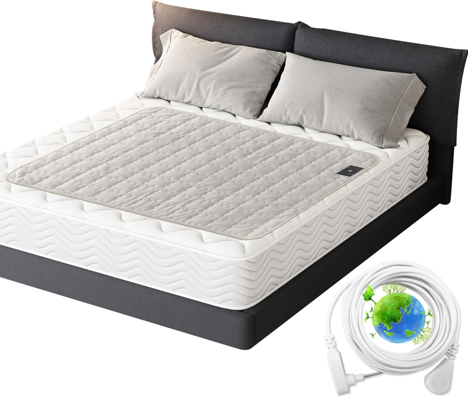 Amazon.com: Grounding Mat Cotton Grounded Pad Silver Fiber Earth ...