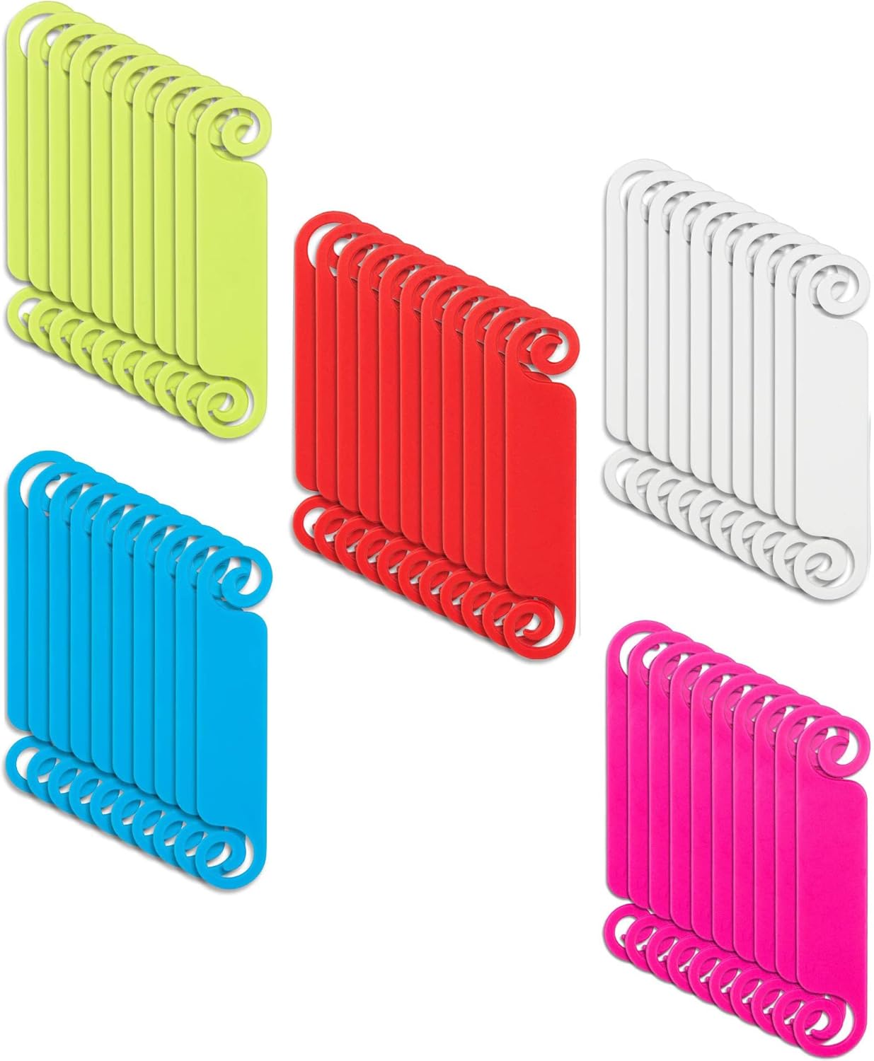 Amazon.com: 60pcs Cable Tags Multicolor Cable Management Tags ...