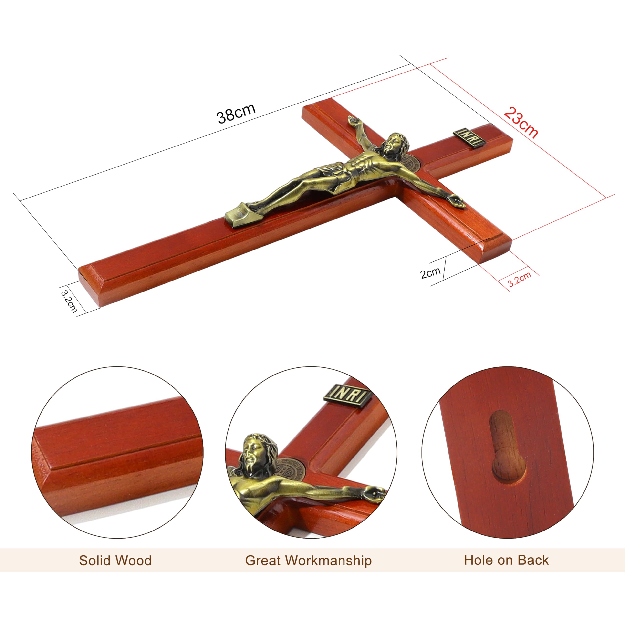 Snapklik.com : 15 Inch Large Crucifix Wall Cross For Home Decor ...