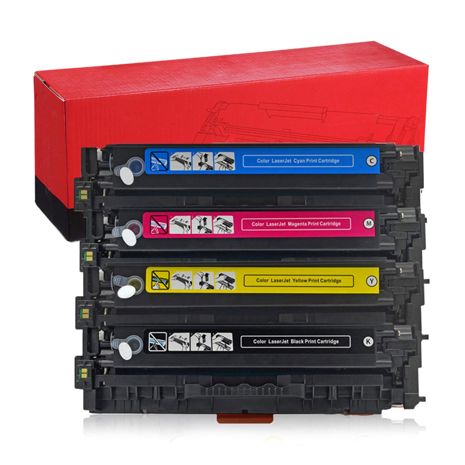 Jzmy Toner Cartridge For Hp Color Laser Jet Cp 2025 | Desertcart Sri Lanka