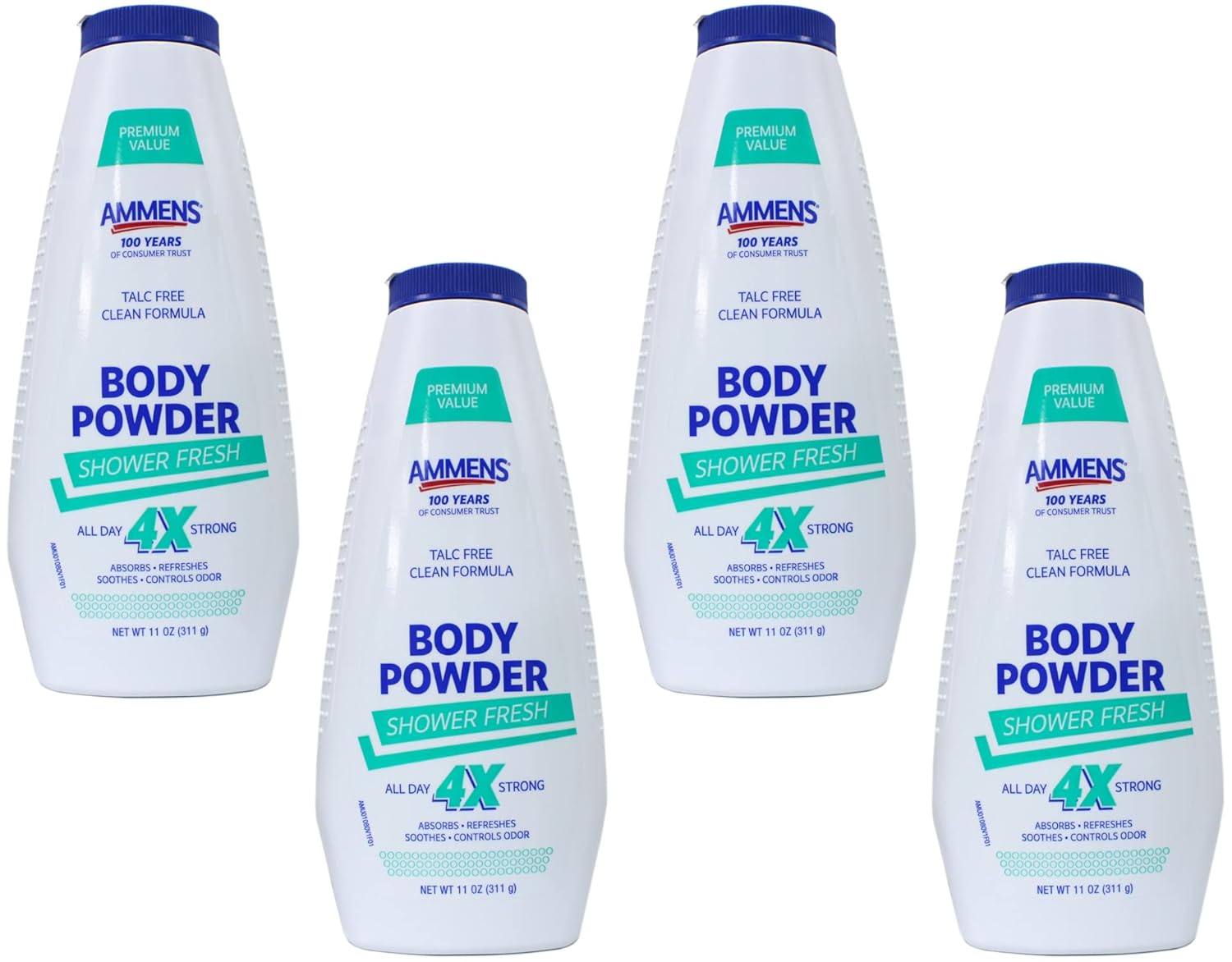 Amazon.com: Ammens Medicated Powder Shower Fresh 11 oz (Pack of 4 ...