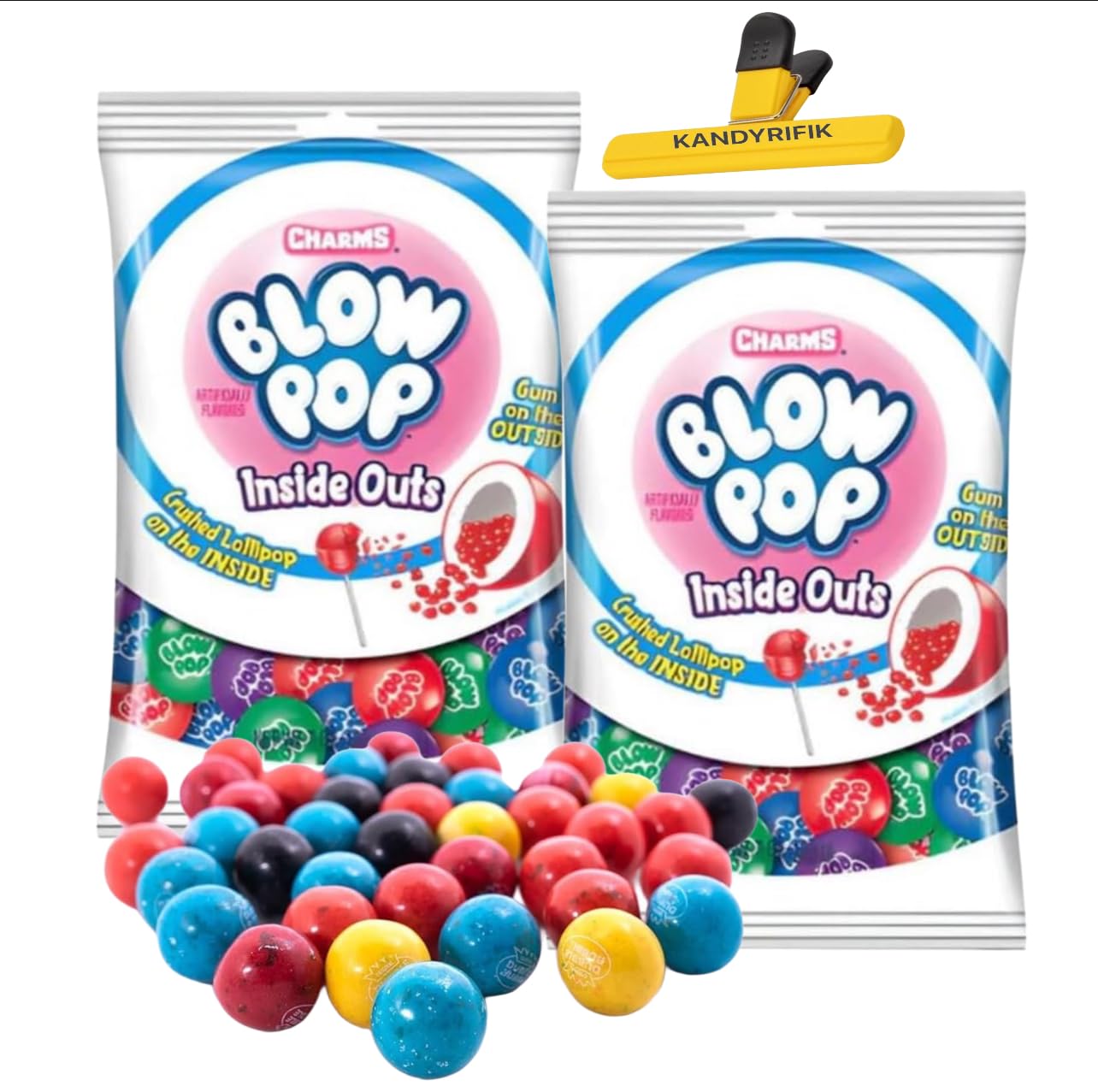 Amazon.com: KANDYRIFIK BLOW POPS | Charms Blow Pop Gumballs Candy ...