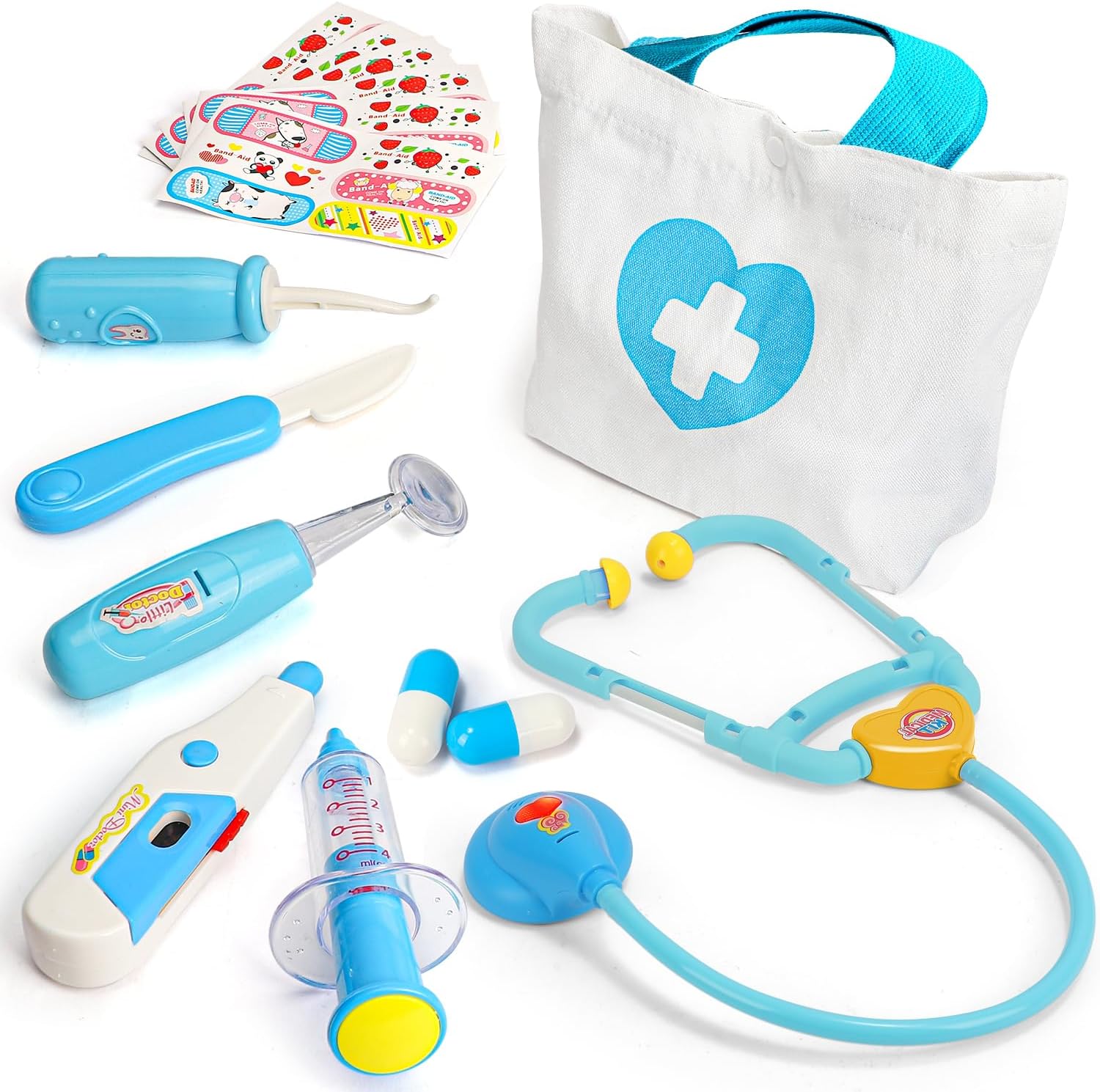 Amazon.com: Toy Life Doctor Kit for Toddlers 3-5, Kid Doctor Playset ...