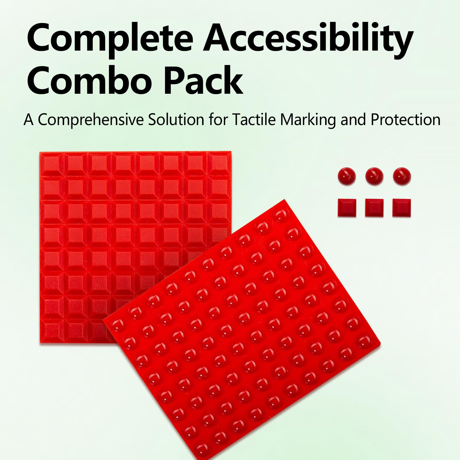 Snapklik.com : 144Pcs Bump Dots For Visually Impaired Mix Red Silicone ...