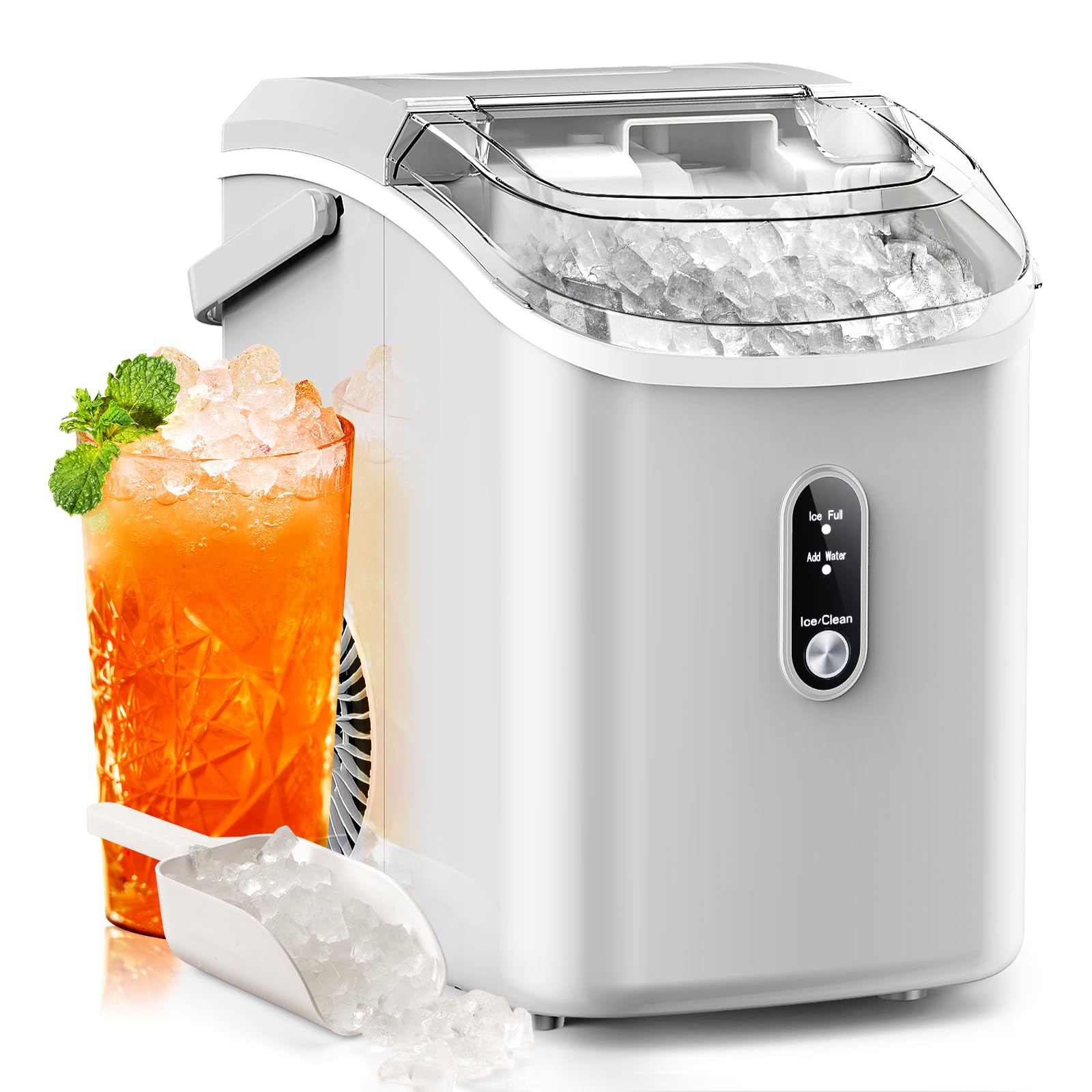 Amazon.com: Nugget Ice Makers Countertop with Soft Chewable Pellet Ice ...