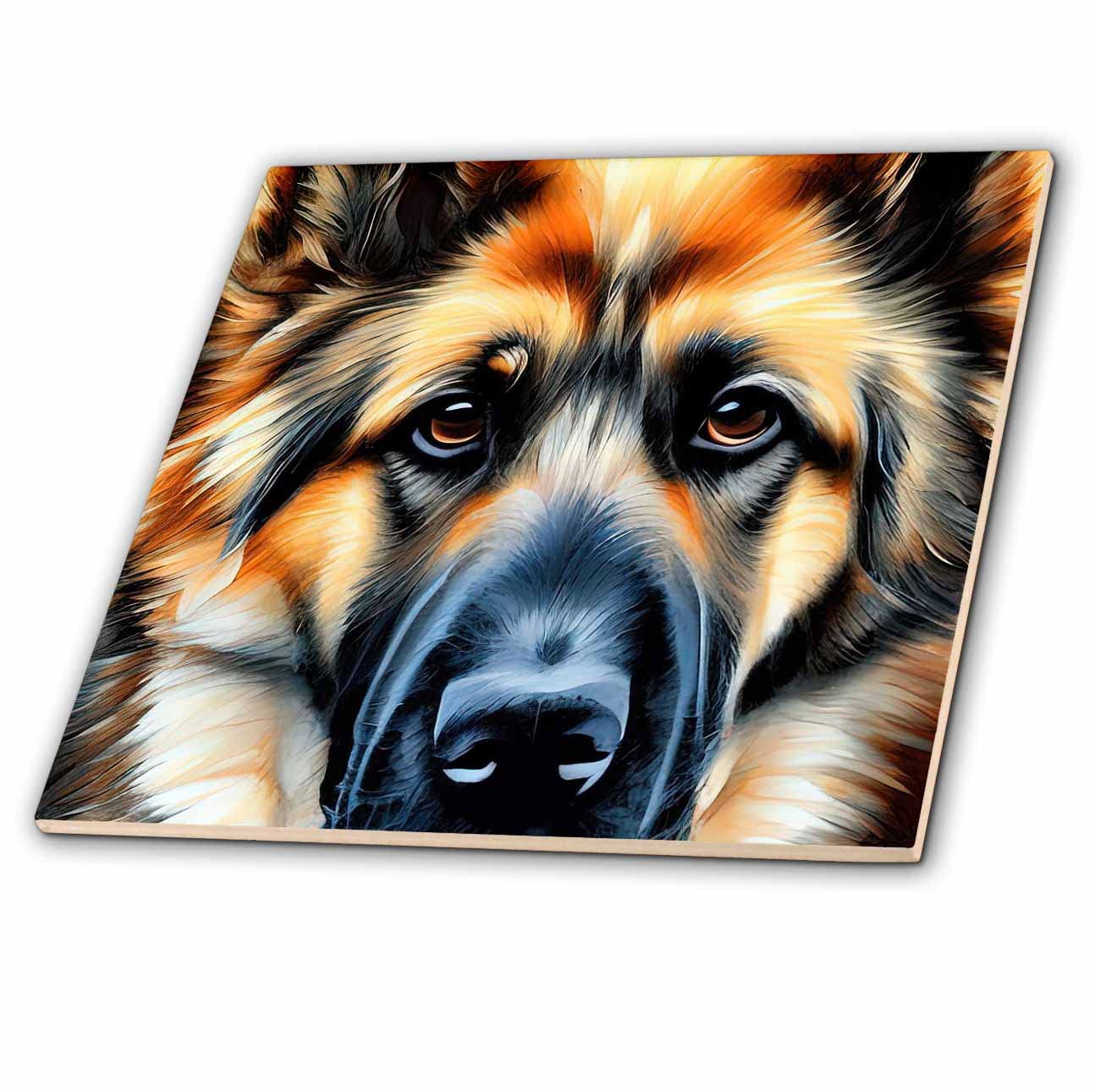 German Shepherd Puppy Face Drawing