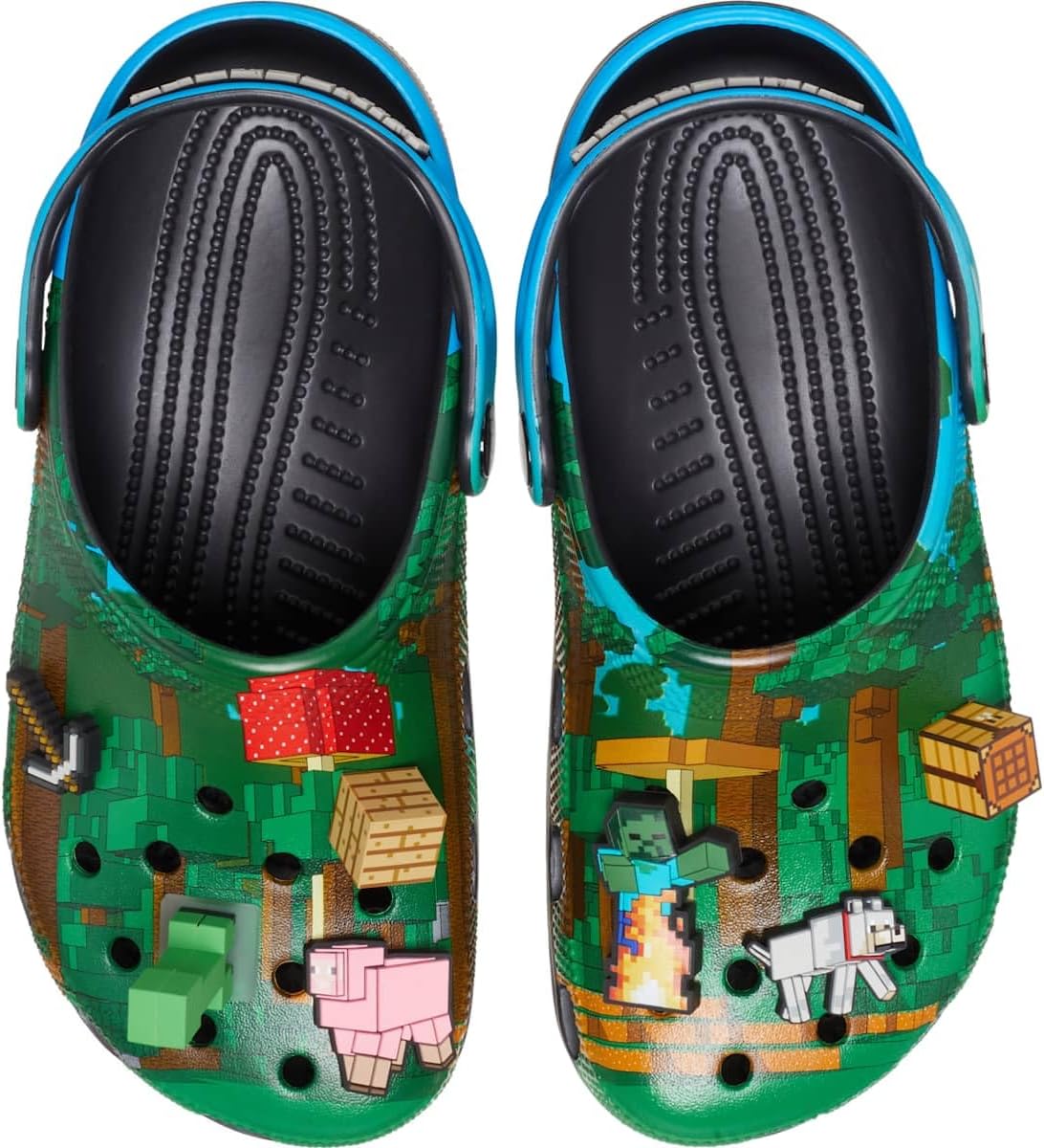 Amazon.com | Crocs Unisex-Adult Classic Minecraft Clogs | Mules & Clogs