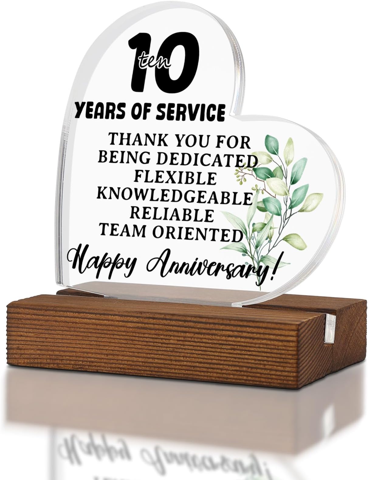 Amazon.com: 10 Year Work Anniversary Sign Gifts for Employee, 10th Work ...