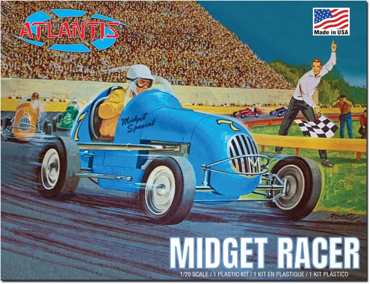 Amazon.com: Atlantis M110 1/20 Scale Midget Racer Plastic Model Kit ...