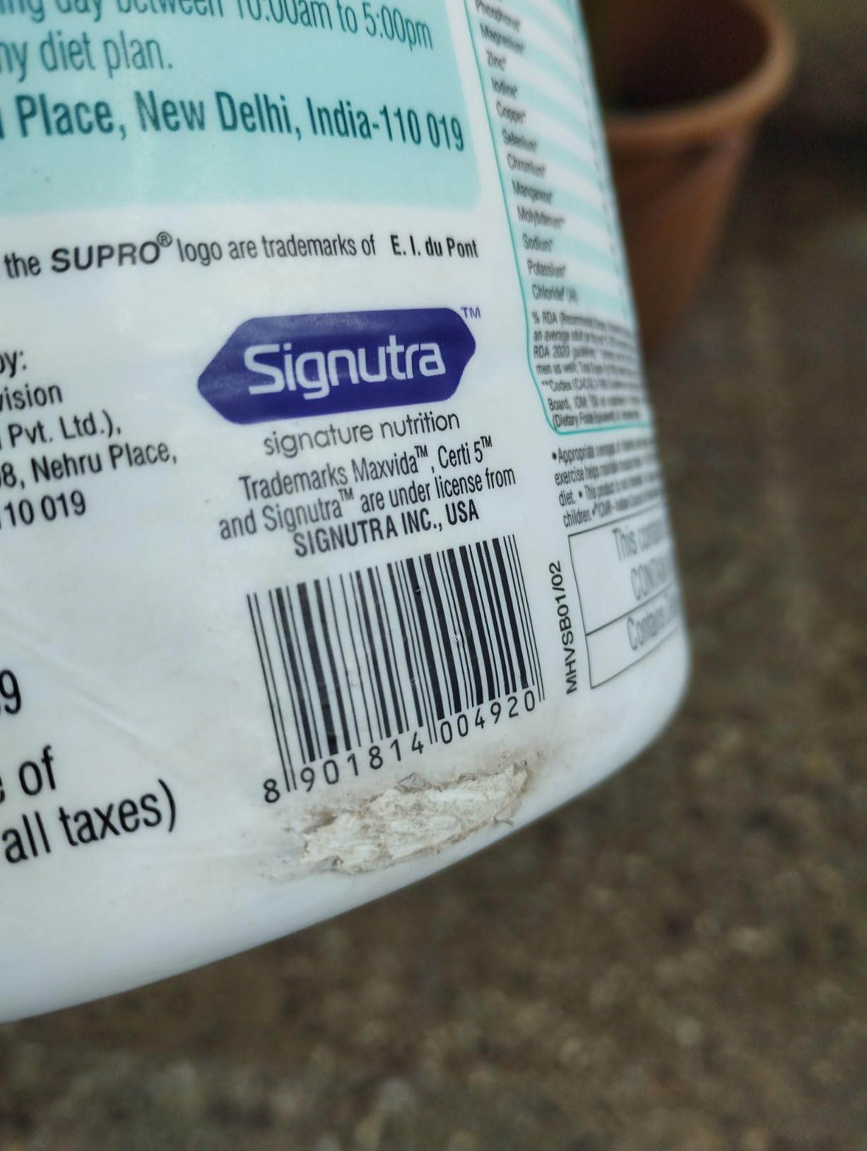 Maxvida HPHF-High Protein High Fiber Nutritional Supplement for ...