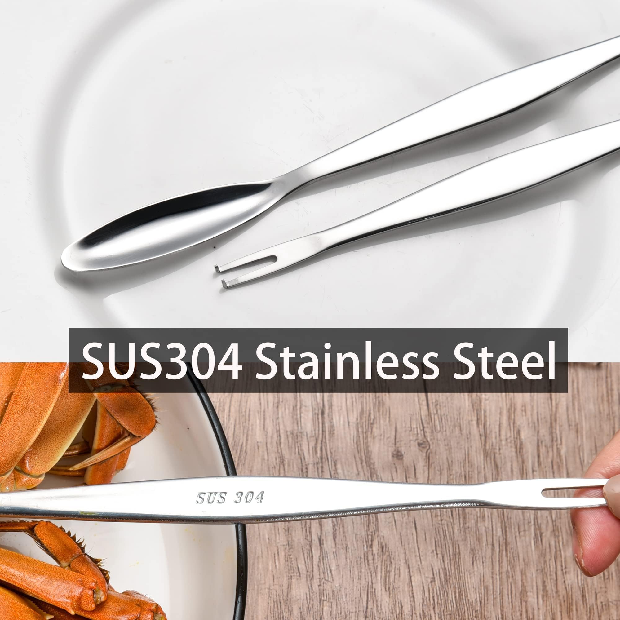 Snapklik.com : IMEEA Seafood Forks Picks Crab Leg Forks/Picks SUS304 ...