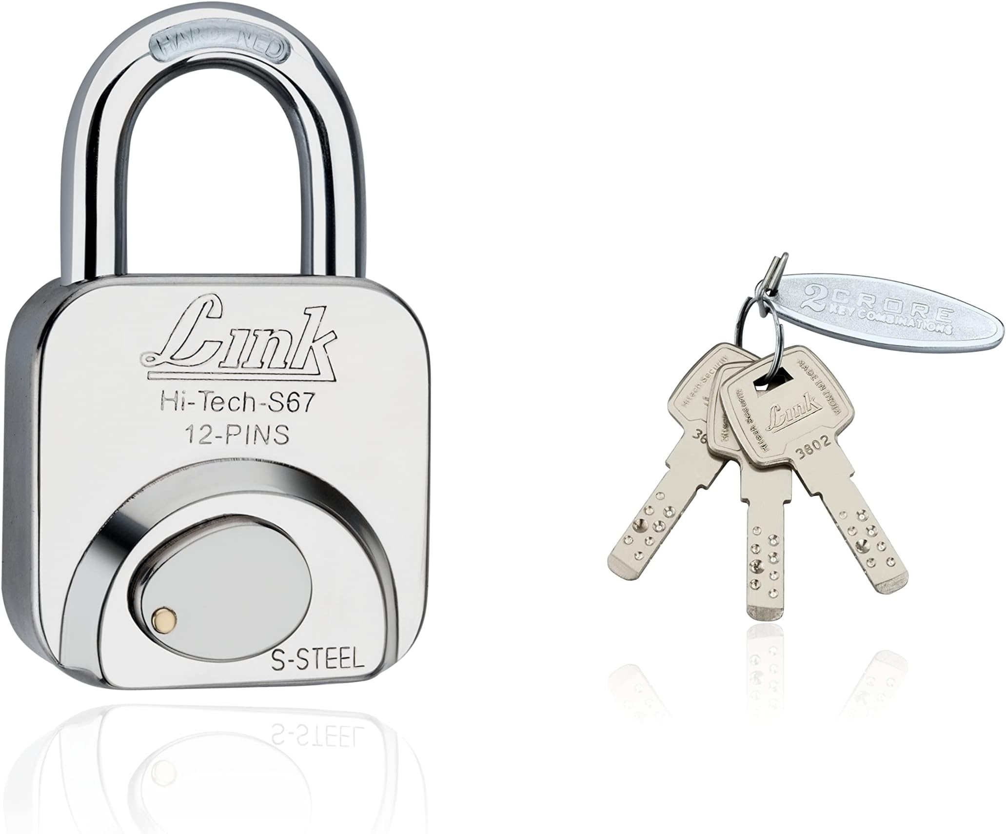 Link Locks 60mm Lock with 3 hi-tech Keys | Locks for Home | Lock and ...