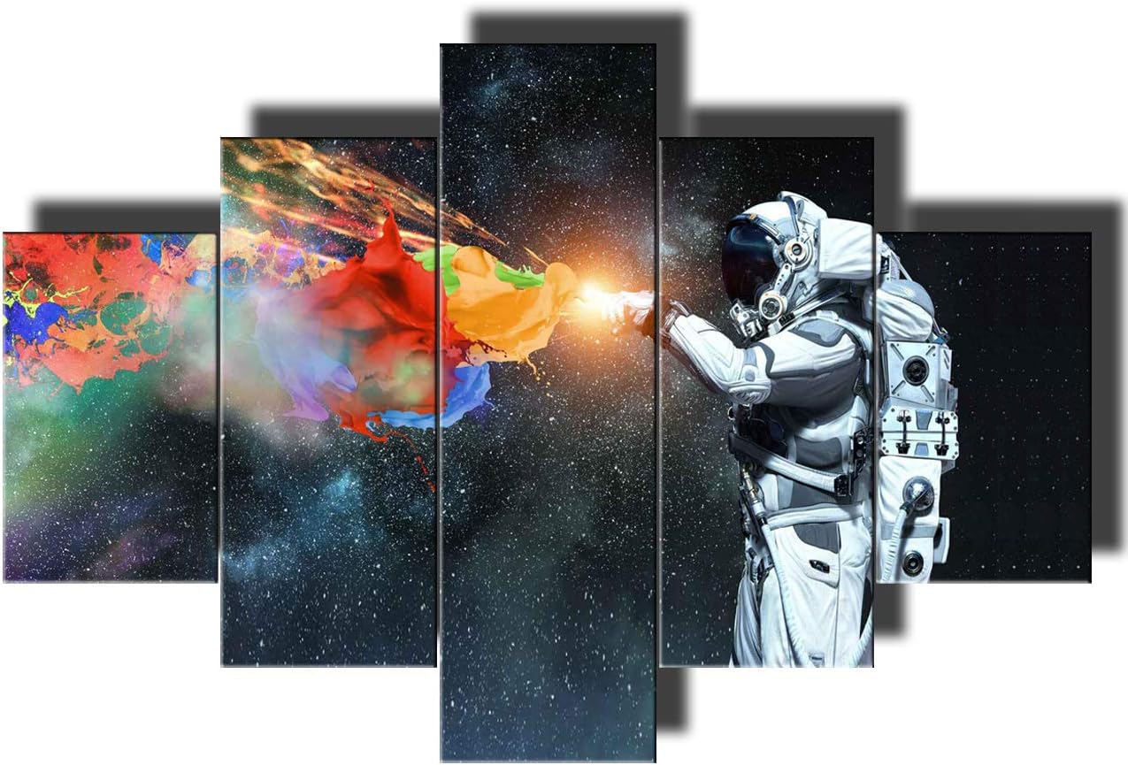Amazon.com: Multi Panel Wall Art Native American Decor NASA Paintings ...