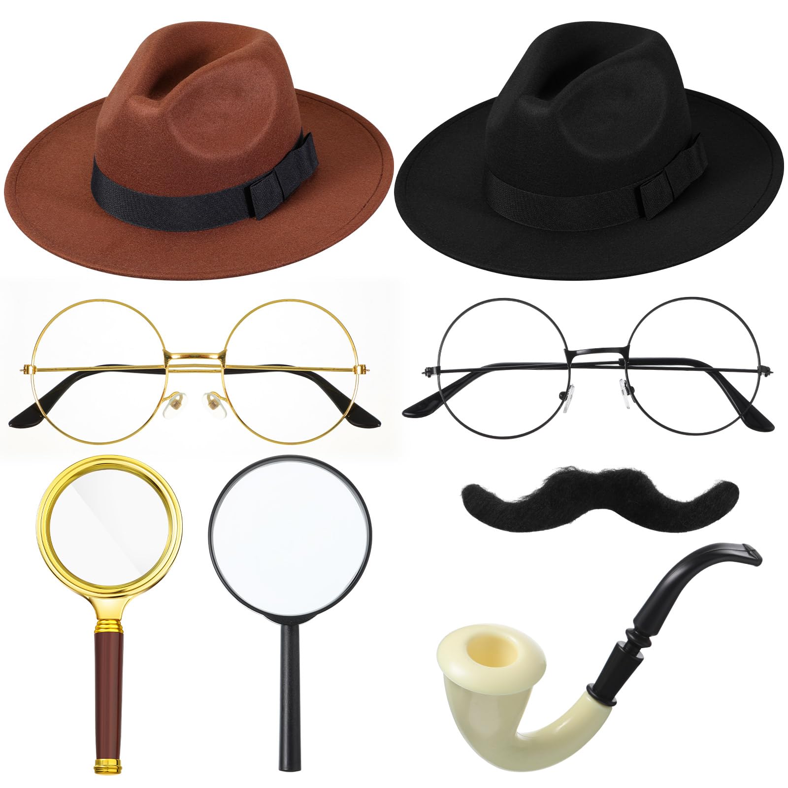 Amazon.com: Jeyiour 8 pcs Detective Costume Accessories for Boys Adults ...