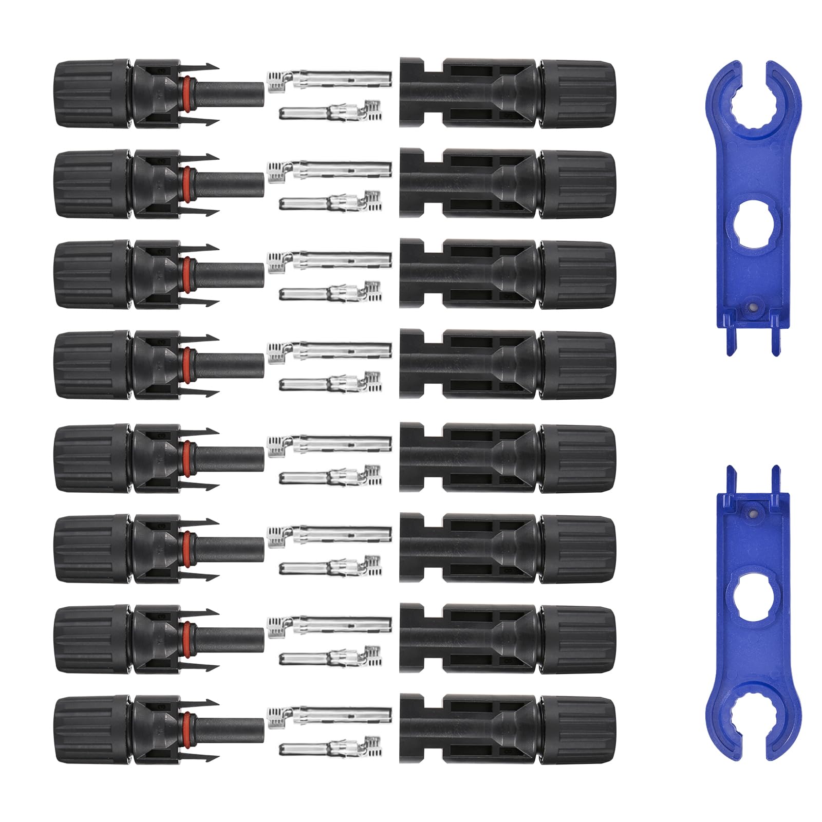 Amazon.com: Usngsny 8 Pairs Solar Connectors, Male/Female Waterproof ...