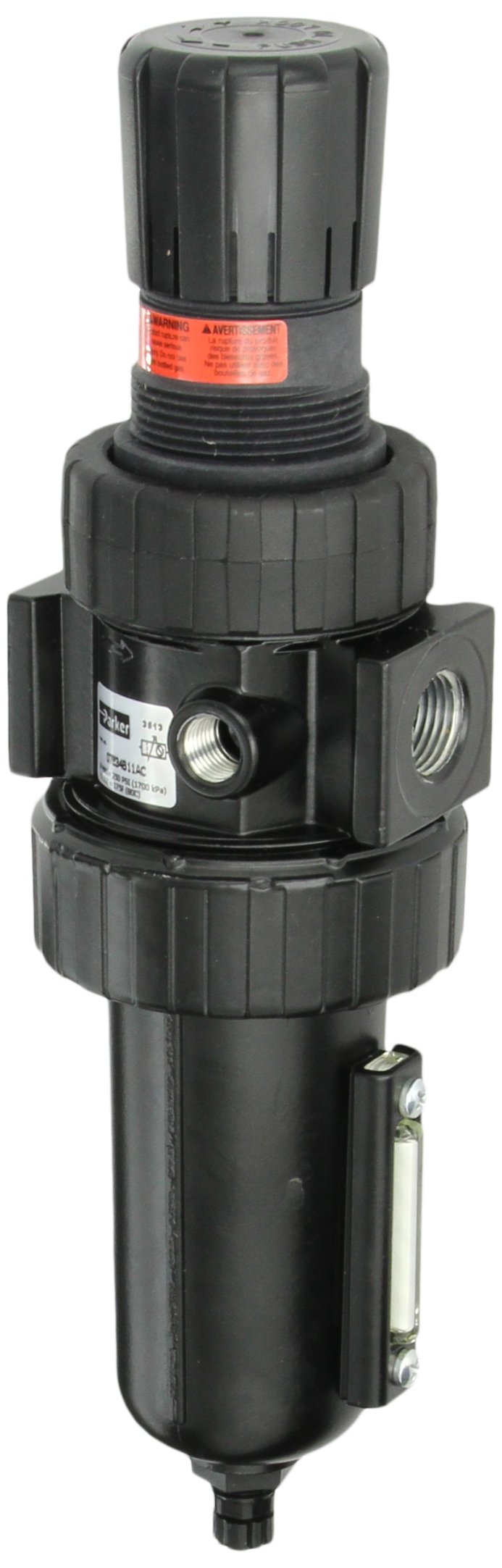 PARKER 06E34B18AC INLINE Pneumatic Air Filter Regulator 1/2, 41% OFF
