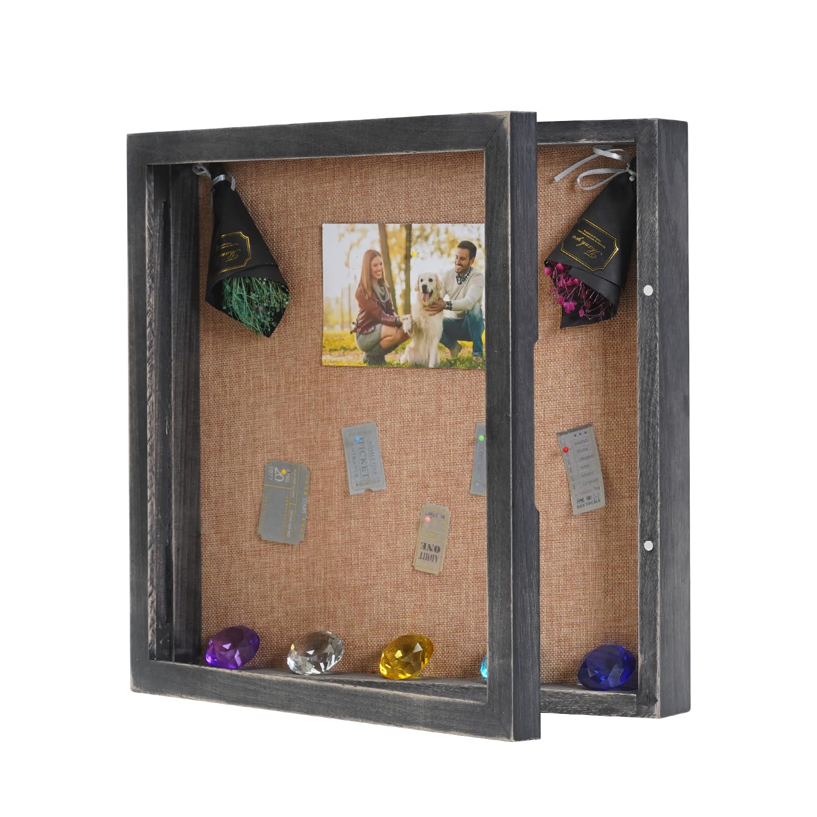 Amazon Bectsbeff Large Shadow Box 16 X16 Hinged Shadow Boxes