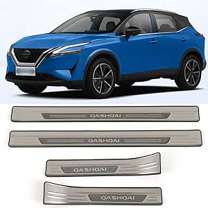 Amazon.com: OLIKE for Nissan Qashqai 2023 2024 Stainless Steel Door Sill Scuff Plate Guard Sills ...