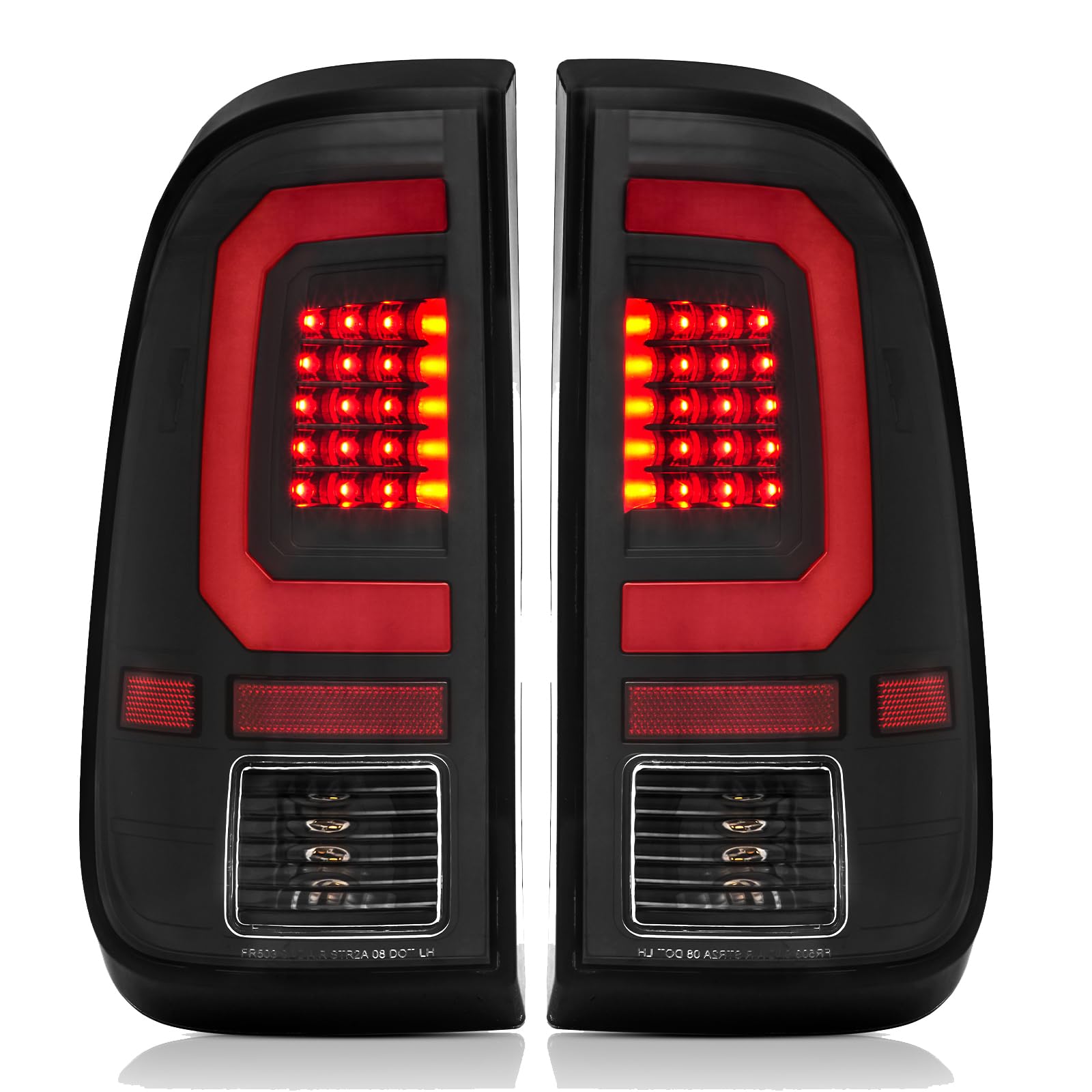 Snapklik.com : LED Tail Lights Assembly Compatible With1997-2003 Ford F150
