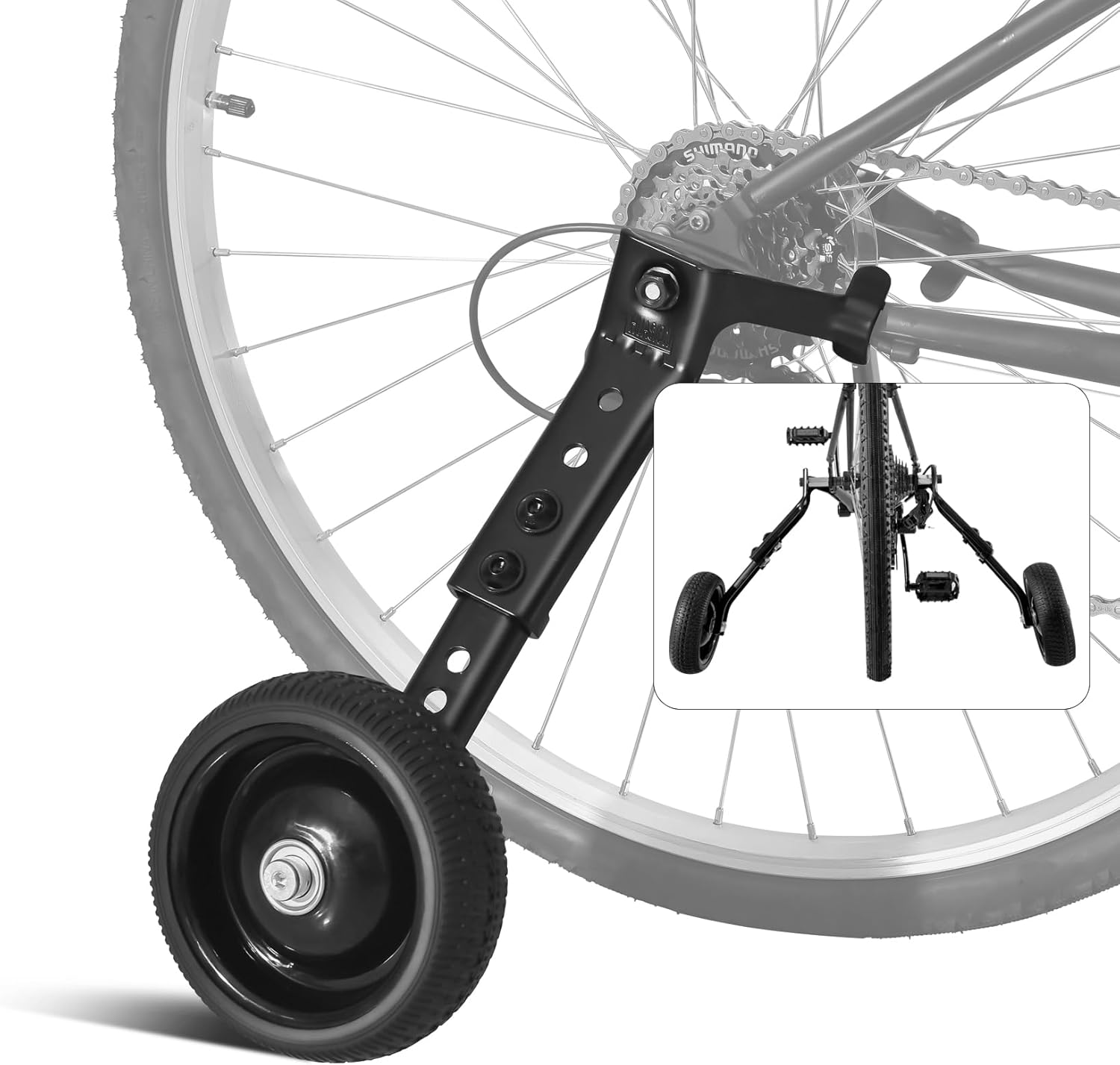 Amazon.com: HUASION Adjustable Bicycle Training Wheels for Adults, Fit ...