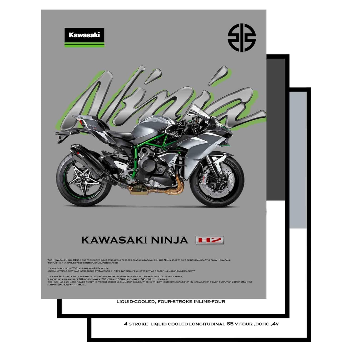 BikePosters,A4 Size- 8X12Inches,Motorcycle Posters for Boys,Super Bike ...
