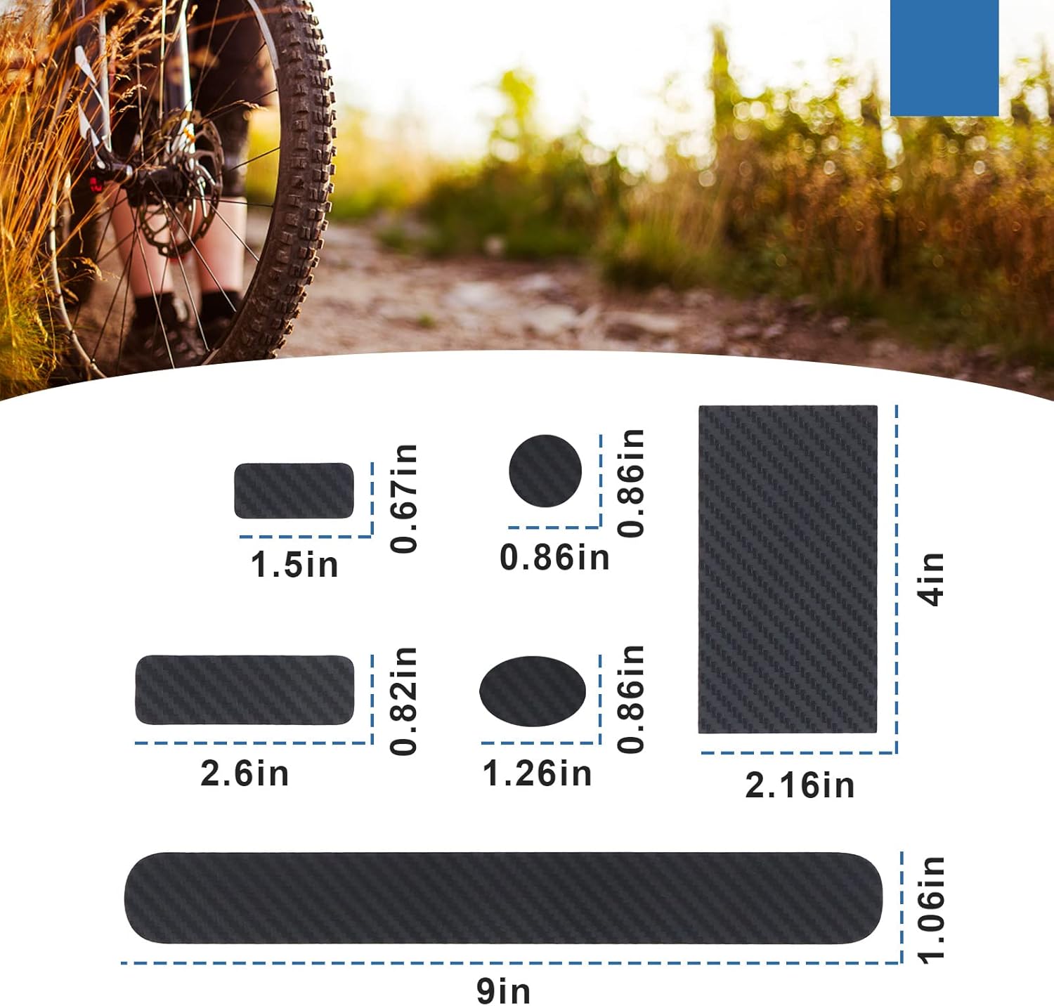 2PCS Bicycle Frame Protection Stickers Chainstay Chain Protection ...