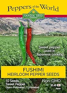Amazon.com : Fushimi - Japanese Heirloom Sweet Pepper 10 Seeds - Non ...