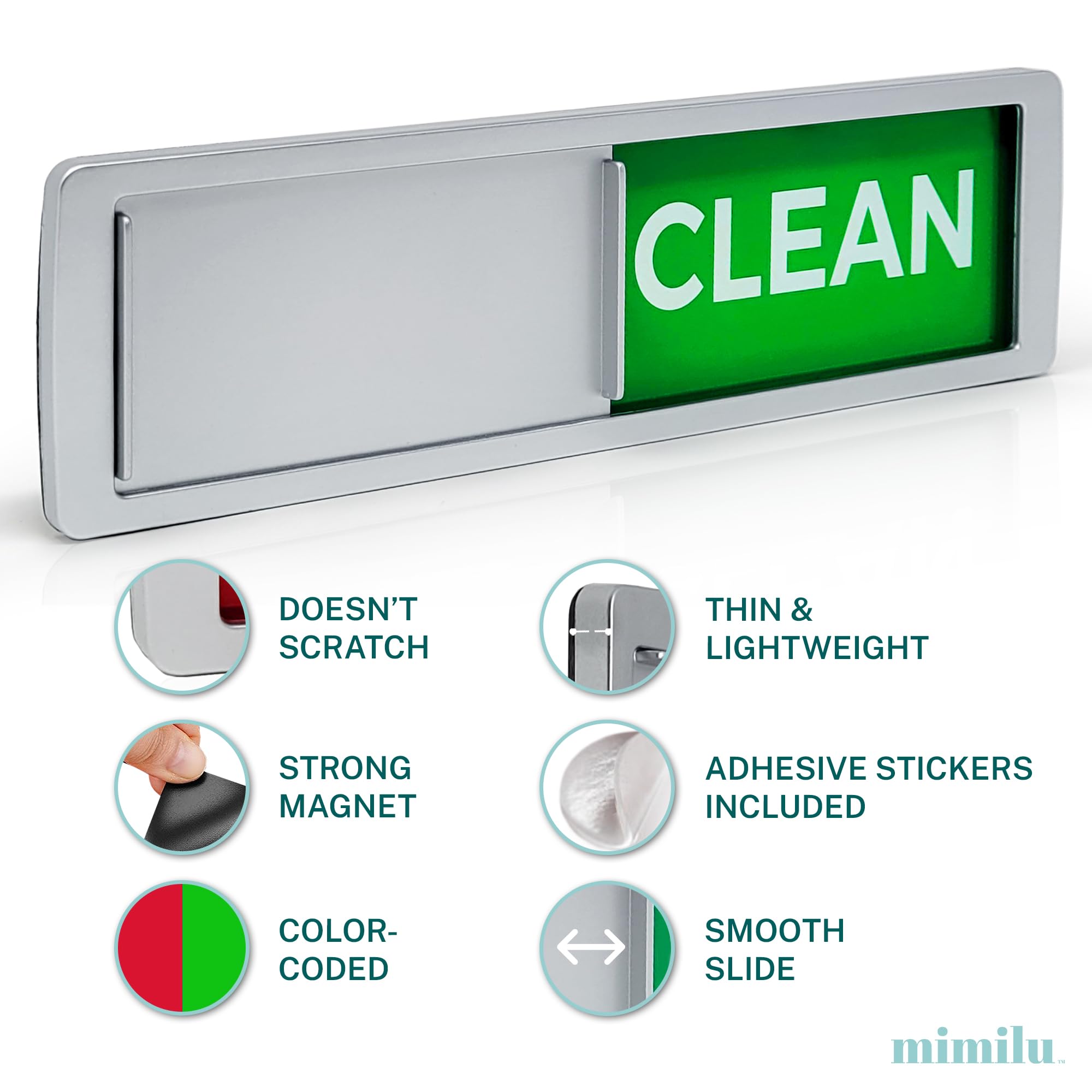 Snapklik.com : MIMILU Dishwasher Magnet Clean Dirty Sign - Easy To Read ...