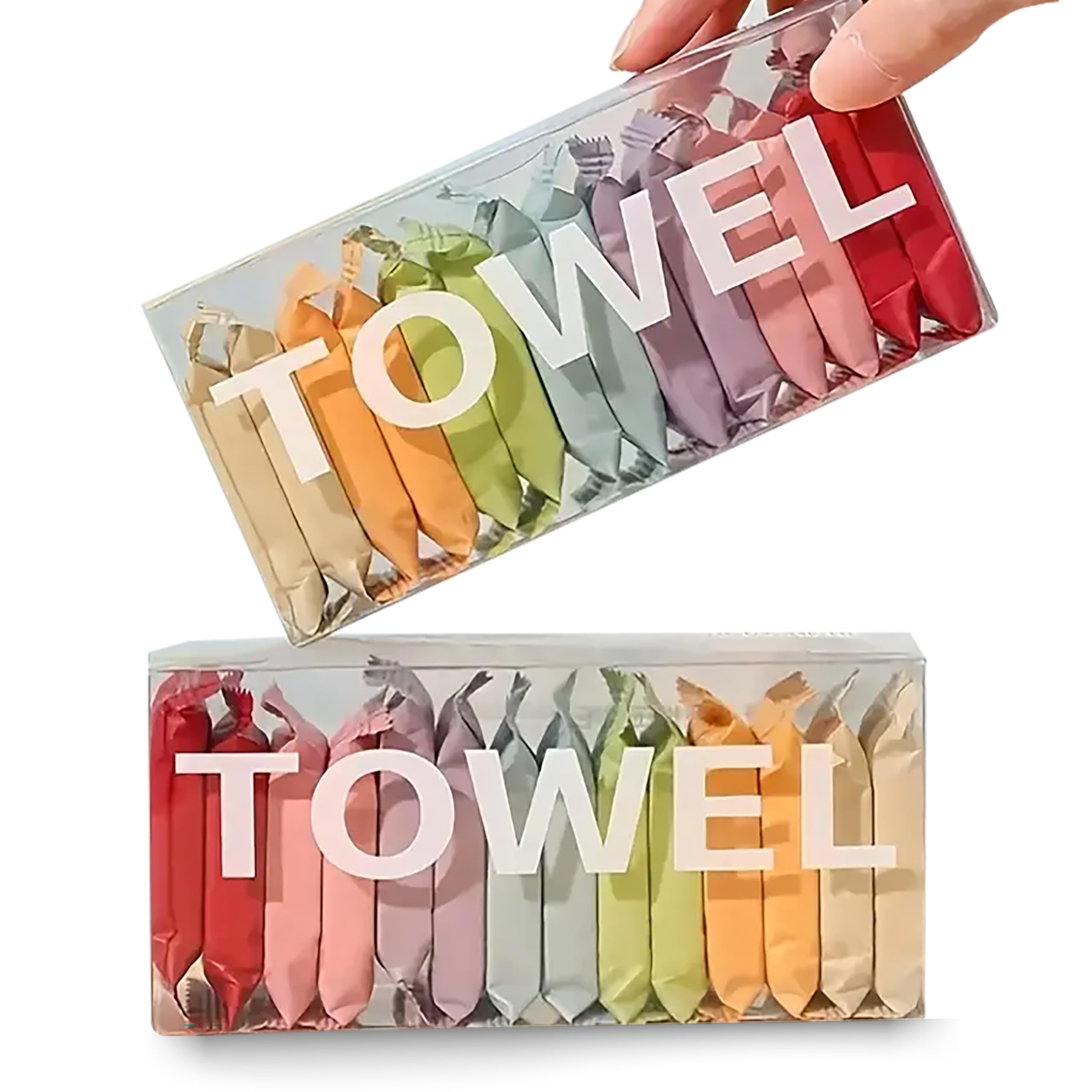 Amazon.com: Disposable Face Towels & Compressed Washcloths for Travel ...
