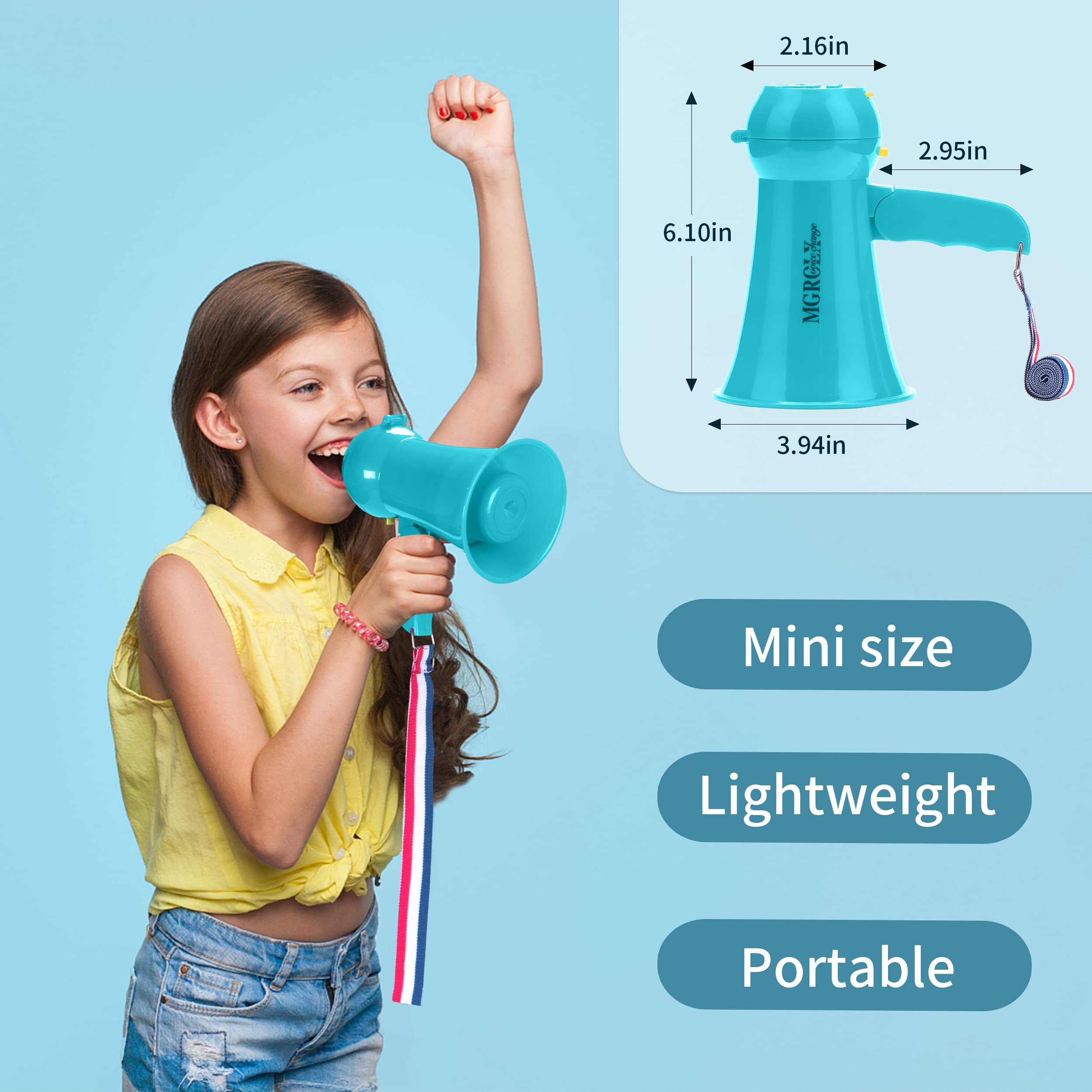 Snapklik.com : MGROLX Mini Megaphone Bullhorn