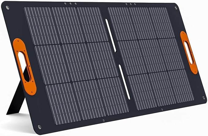 Amazon.com : ALLWEI 100W Portable Solar Panel for 300/500 Power Station ...