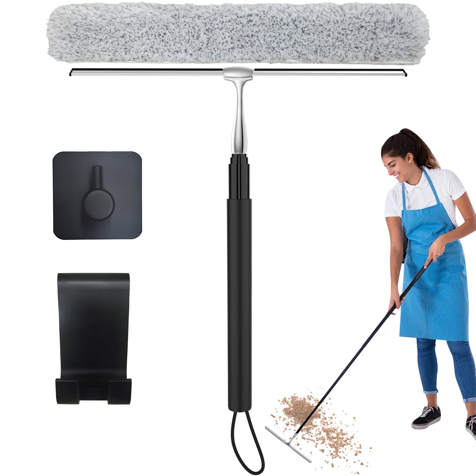 Amazon.com: Squeegee for Window Cleaning(59IN),Shower Squeegee with ...