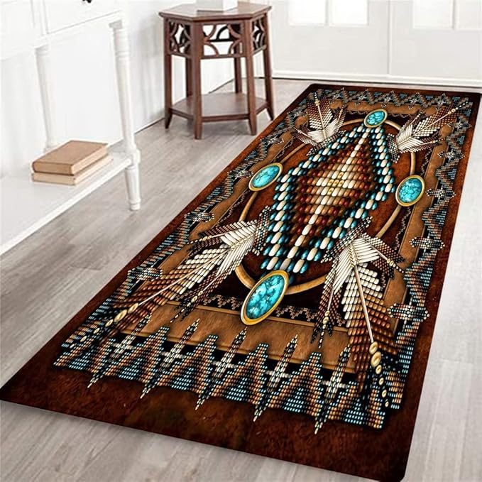 Amazon.com: Southwestern Long Runner Rug for Hallway,Rustic South ...