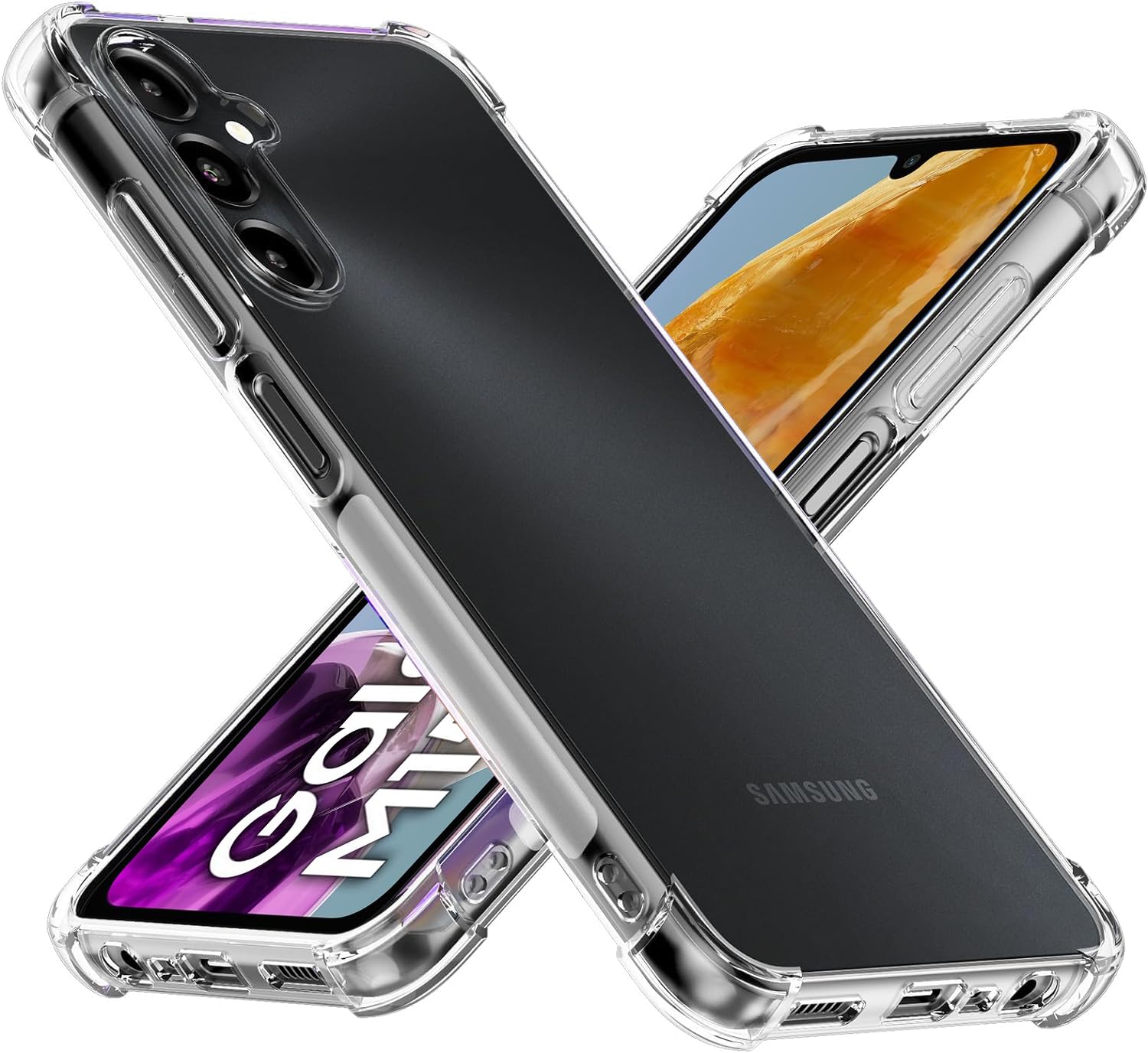 USTIYA Funda para Samsung Galaxy M15 5G Case Uso Rudo Bumper Shock ...