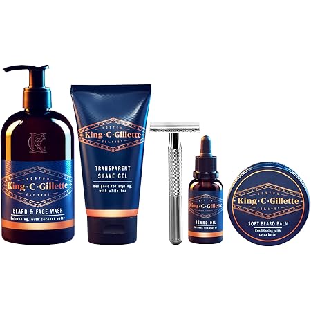 Amazon.com: King C. Gillette Complete Men's Beard Care Gift Kit, Double ...