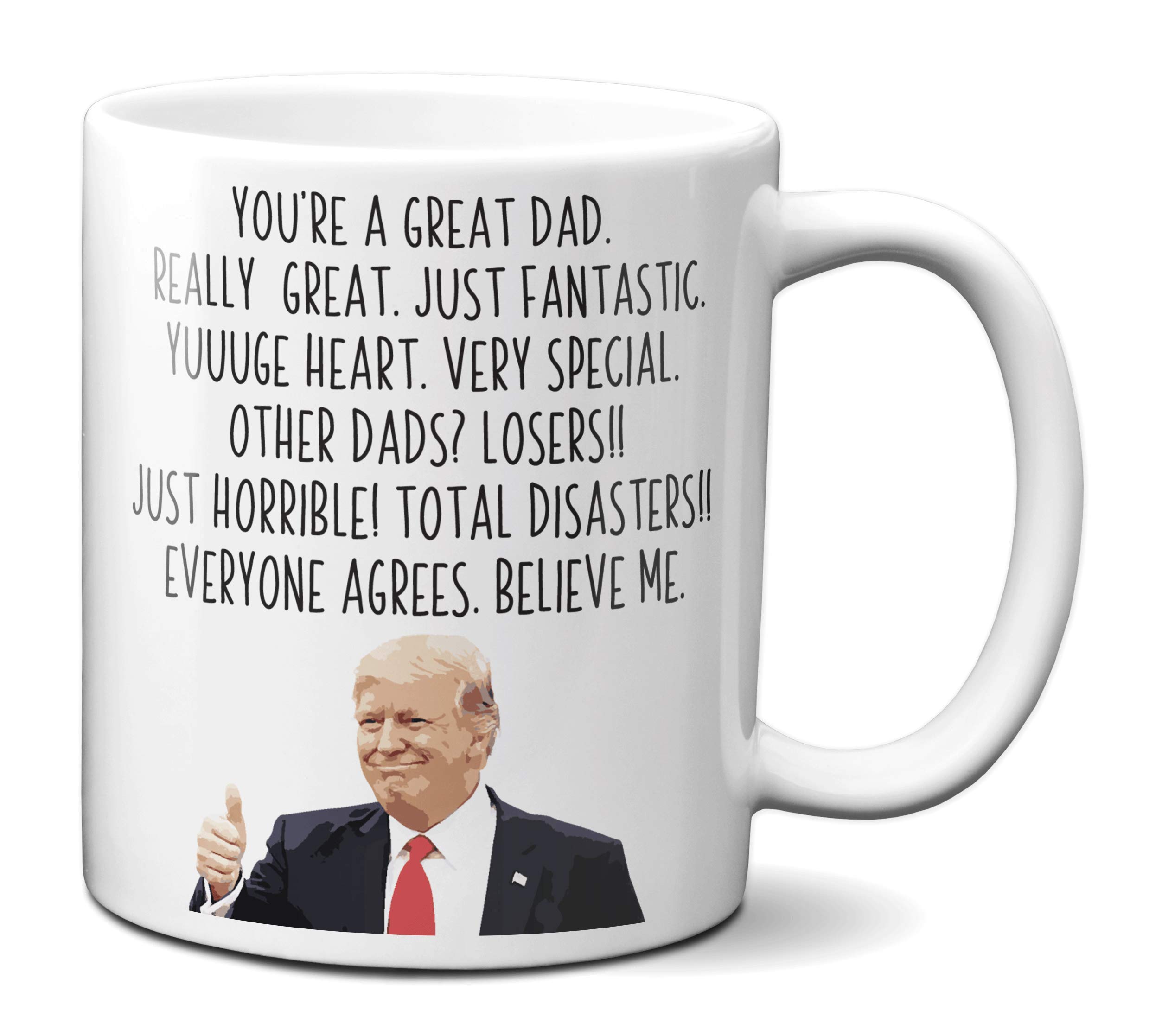 Ransalex Funny Trump Dad Coffee Mug President Donald Trump Themed Gag ...