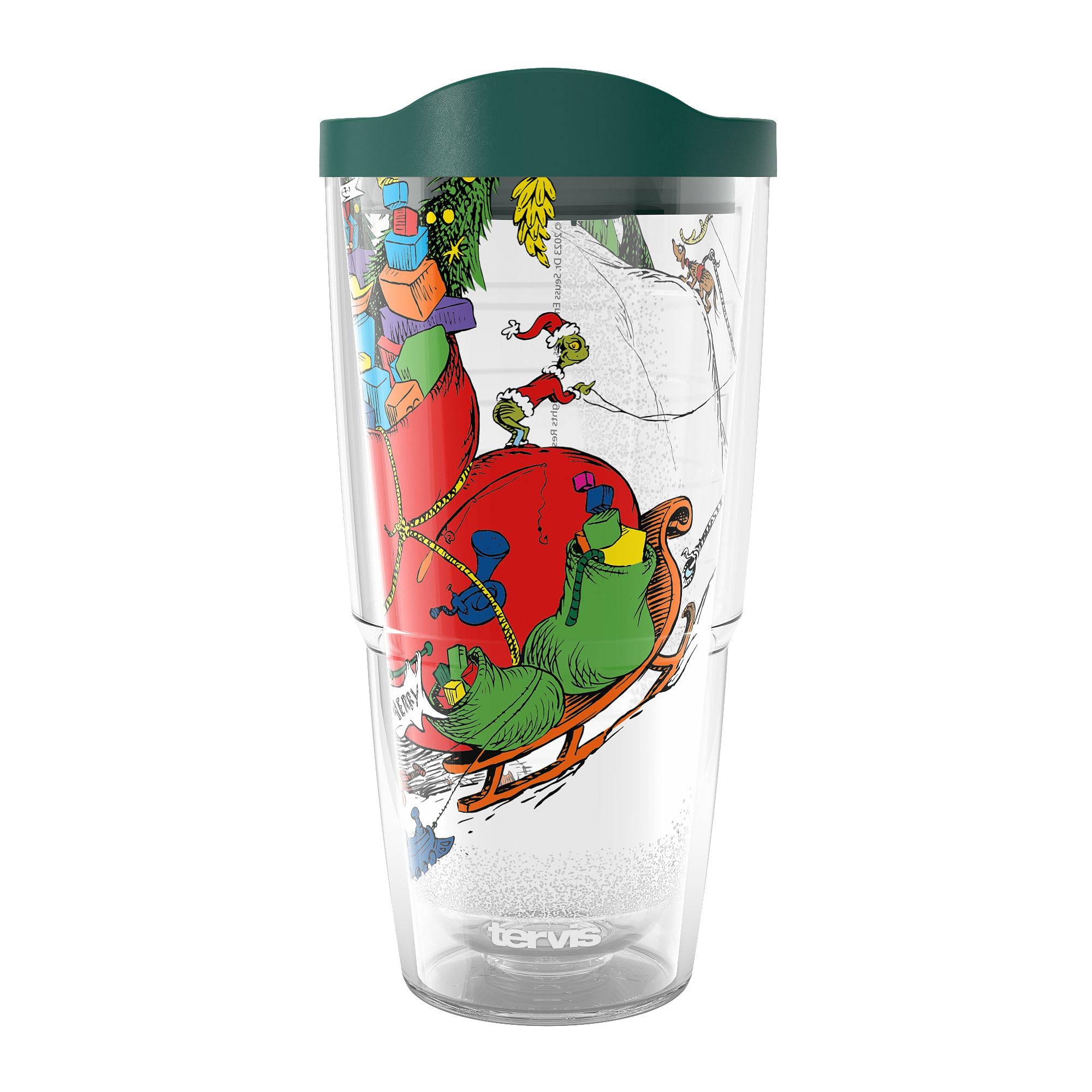 Snapklik.com : Tervis Dr. Seuss Grinch All Packed Up Made In USA Double ...