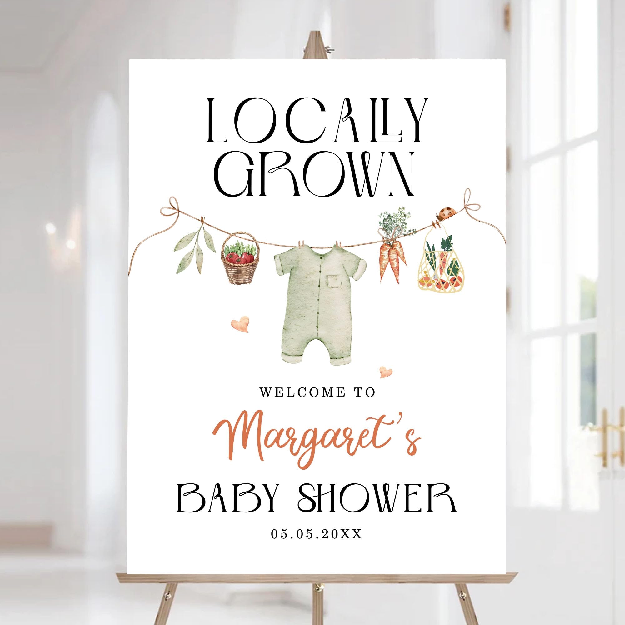 Personalized Baby Shower Decorations Custom Baby/Wedding Shower Poster