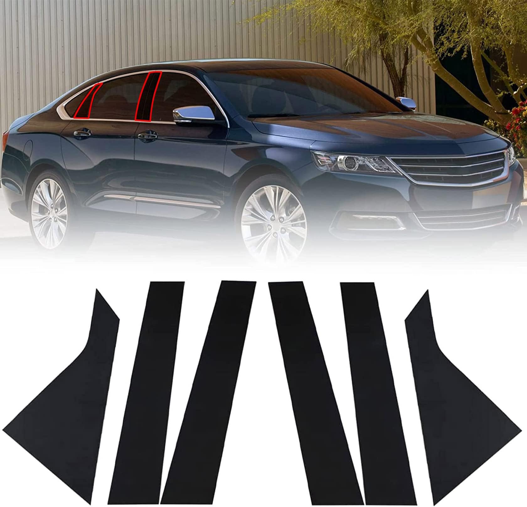 Amazon.com: Made in USA! Compatible with 2006-2013 Chevy Impala 6PC ...