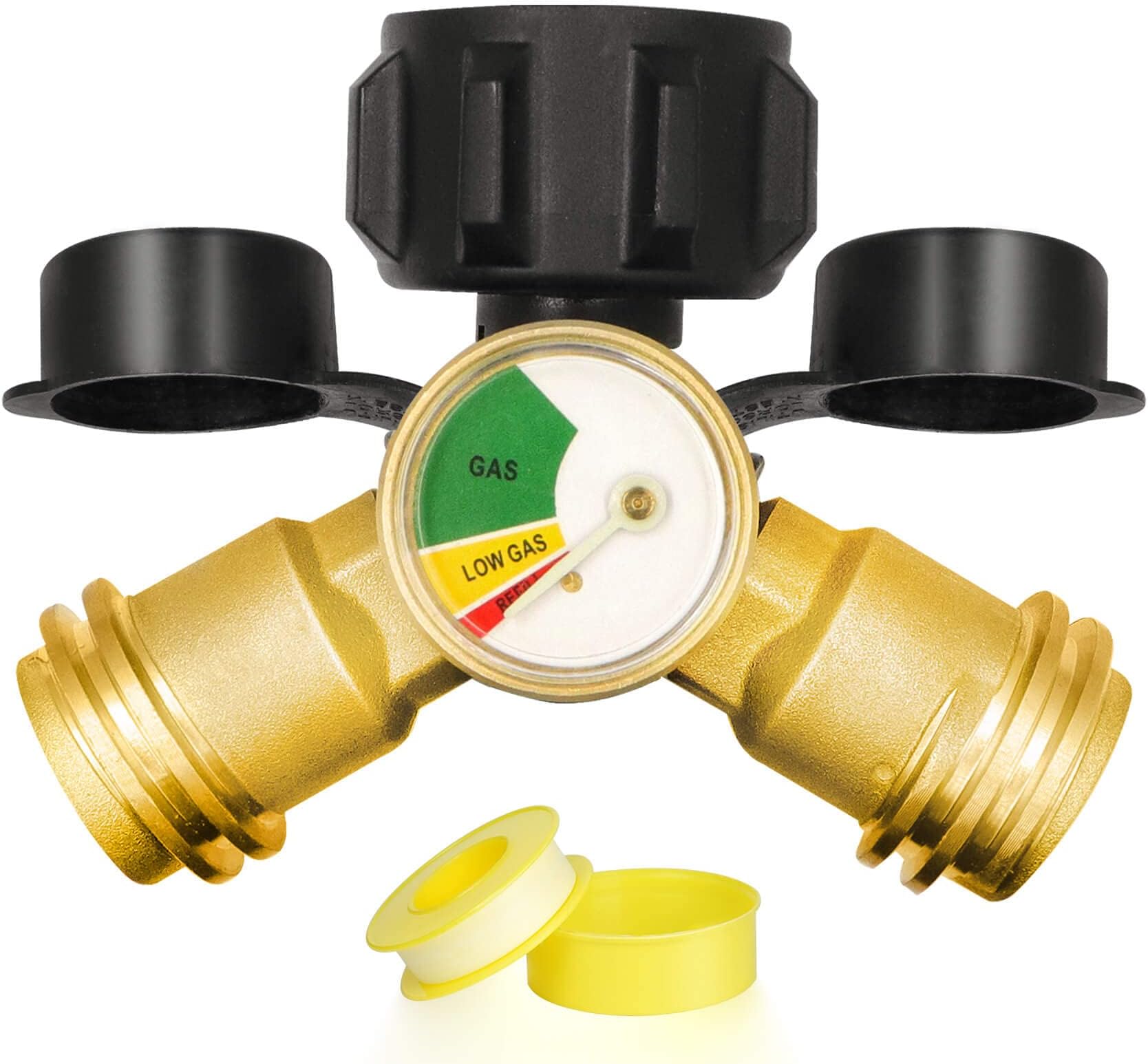 Amazon.com : Aekops 5ft Propane 2 Way Splitter Adapter Hose 1 lb to 20 ...