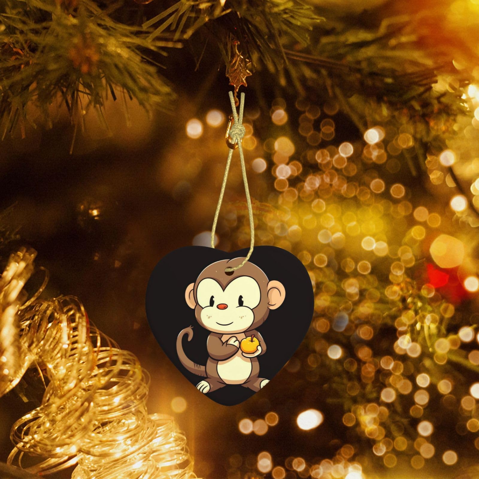Adornos Navideños De Monos Monos Patas Largas Navideños Adornos