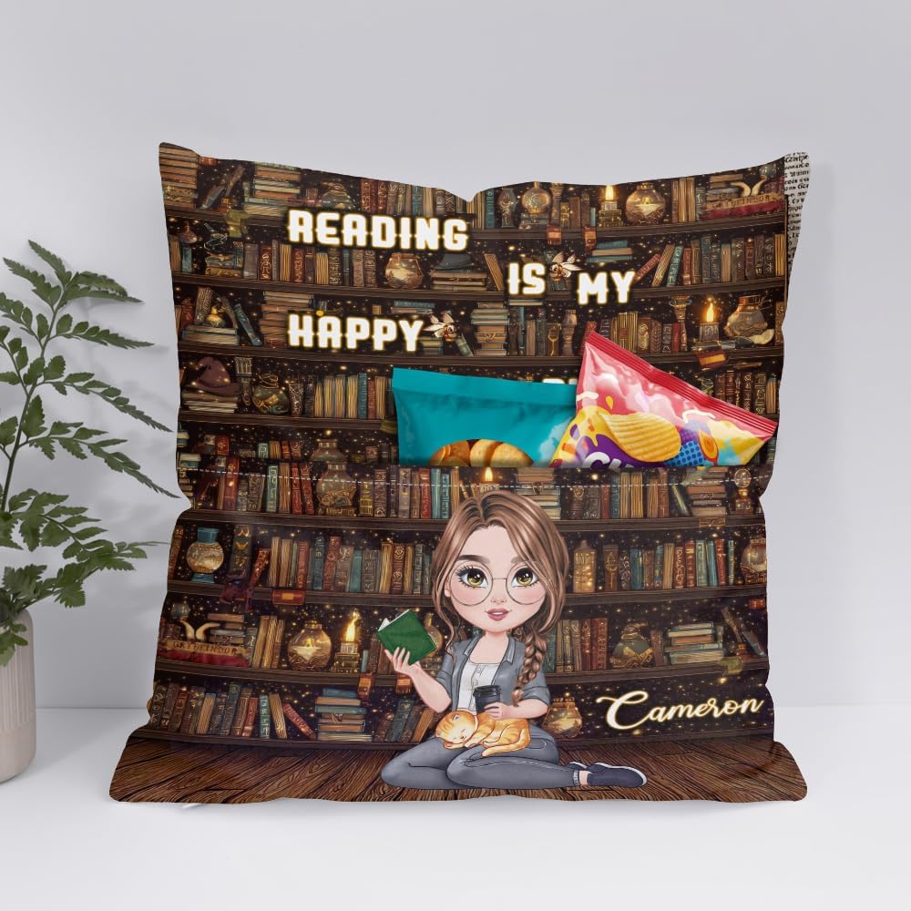 Amazon.com: Personalized Book Reading Pocket Pillow - Custom Just A ...