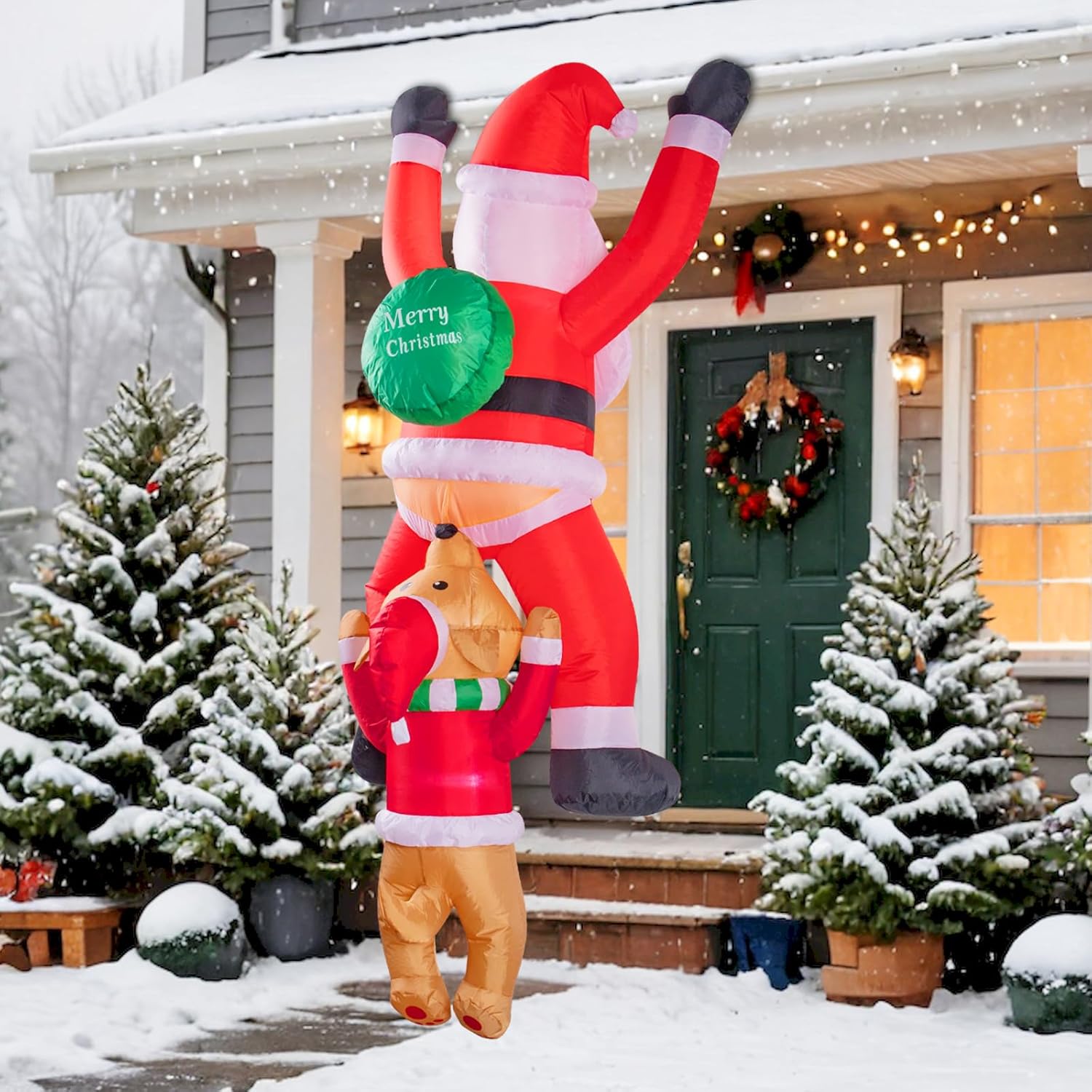 Amazon.com: MAOYUE 6Ft Hanging Christmas Inflatables Outdoor ...